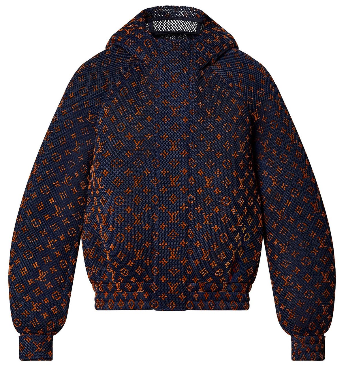 Louis Vuitton Gradient Monogram Mesh Navy Blouson Jacket | WHAT’S ON ...