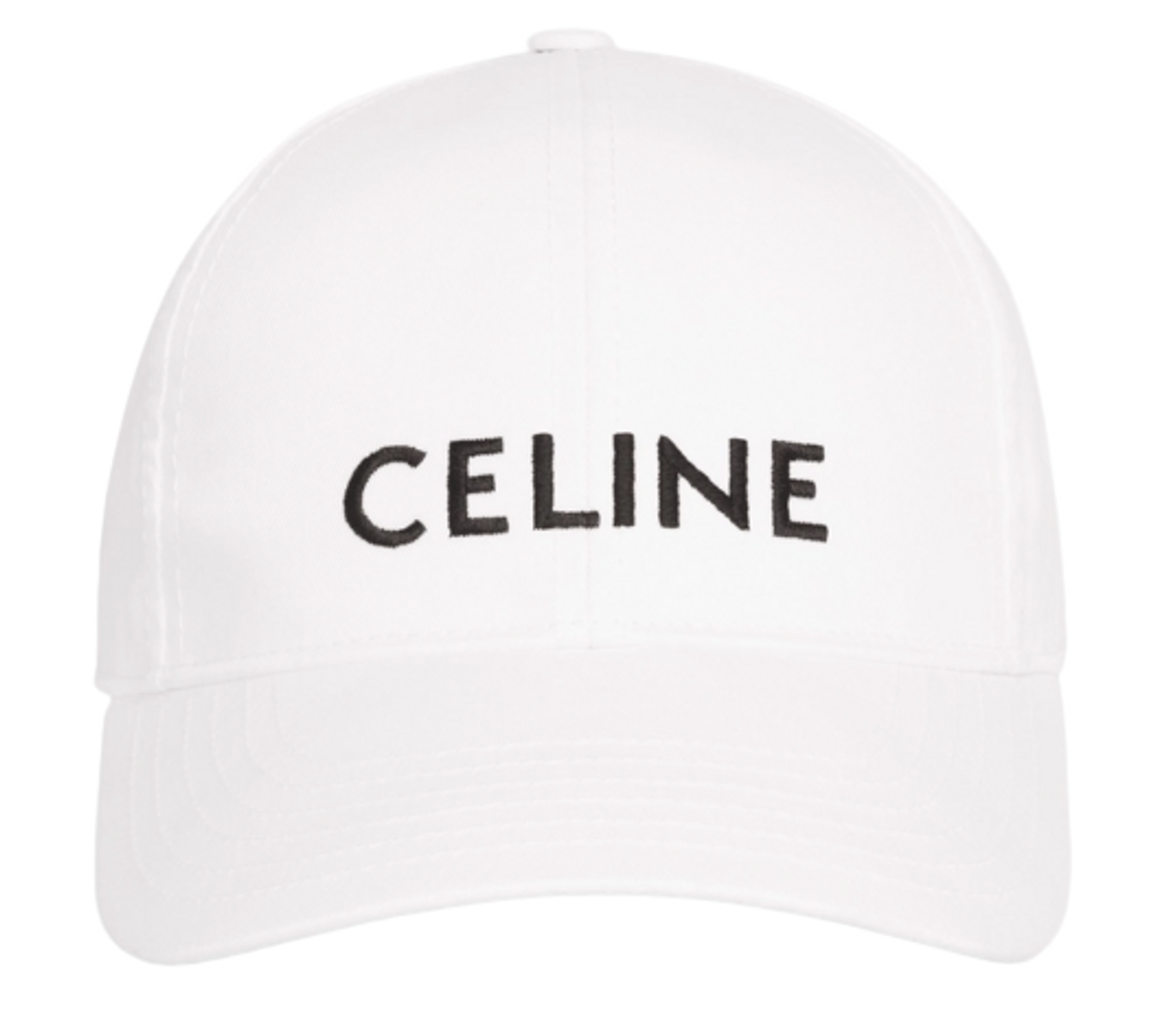 Celine Logo White Baseball Cap | WHAT’S ON THE STAR?