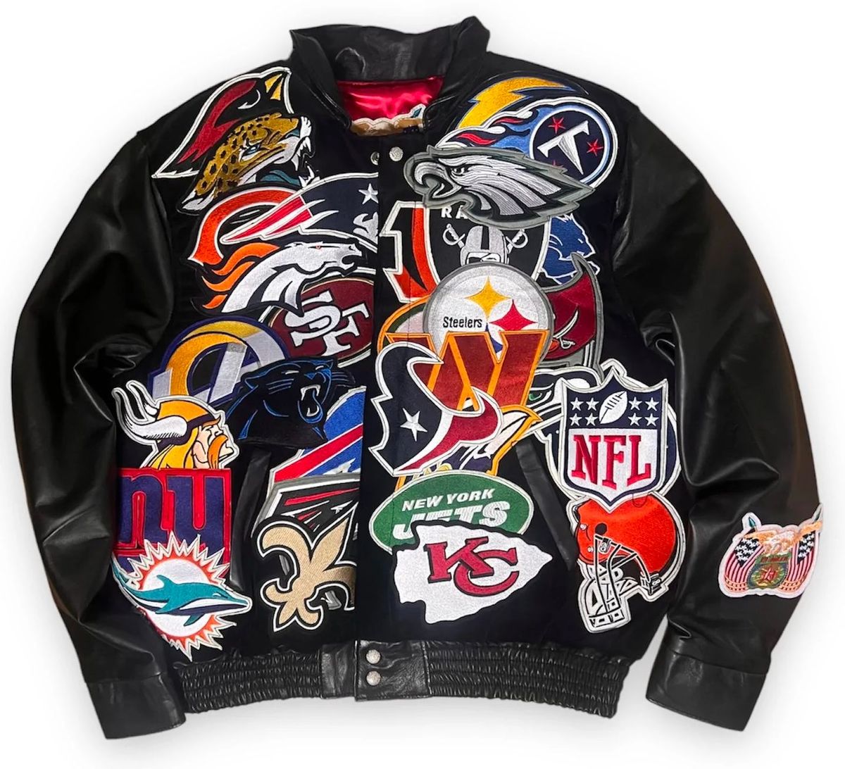 Jeff Hamilton NFL Megapatch Black Leather Jacket | WHAT’S ON THE STAR?