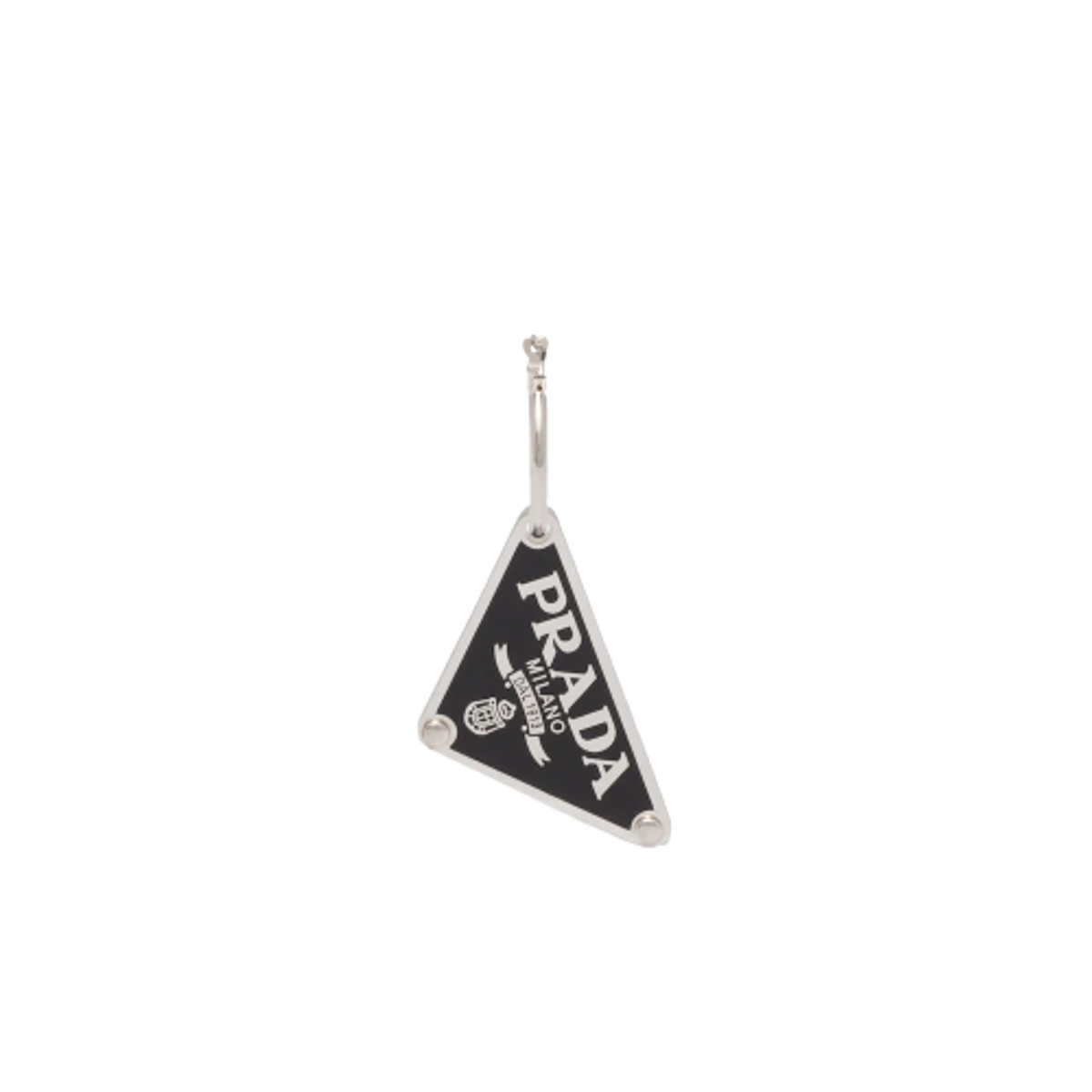 Prada Symbole Pendant Right Black Earring | WHAT’S ON THE STAR?