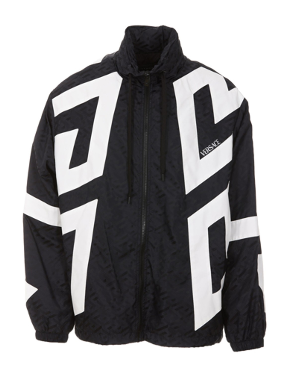 Versace Black Polyamide Outerwear Jacket | WHAT’S ON THE STAR?