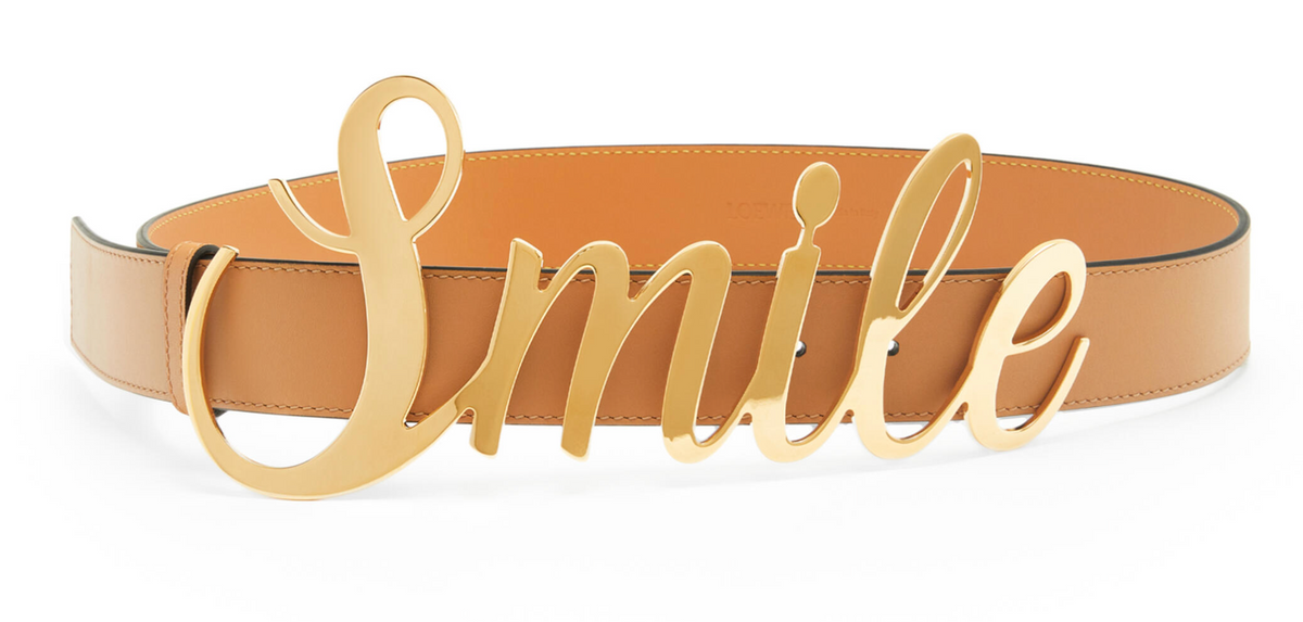Loewe Smile Smooth Calfskin Belt | WHAT’S ON THE STAR?
