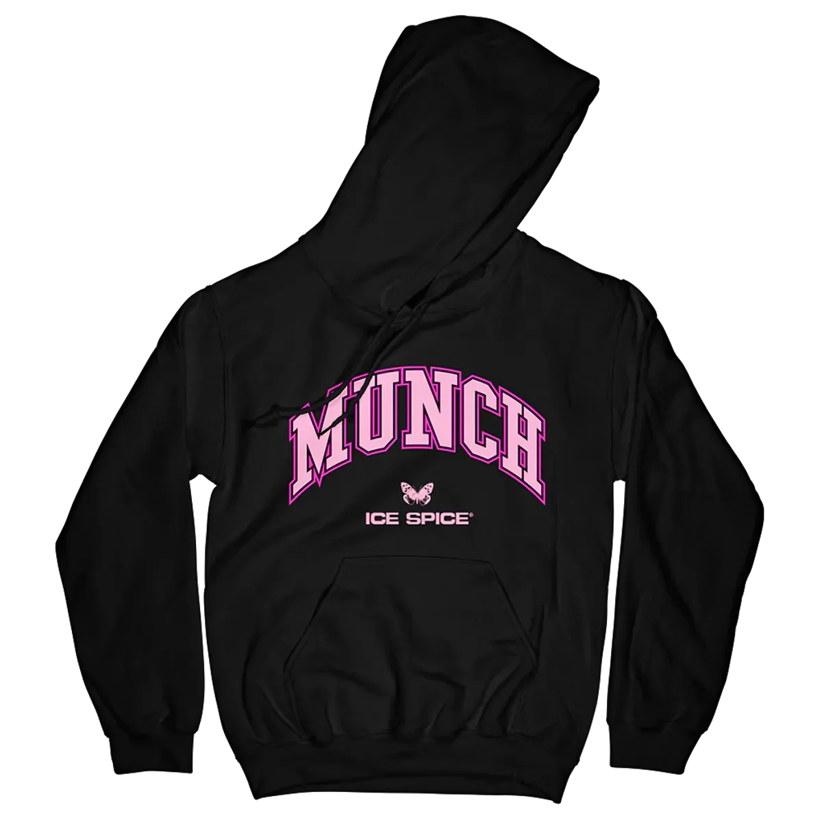 Ice Spice Merch Munch Butterfly Black Hoodie | WHAT’S ON THE STAR?