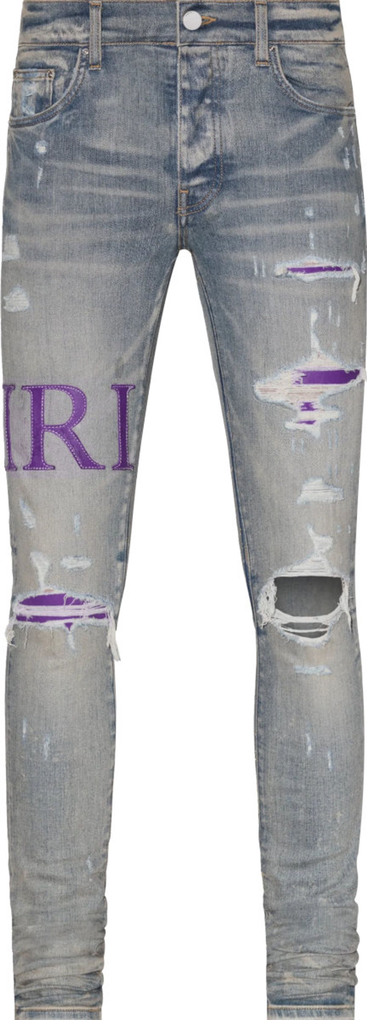 Amiri Serif Logo Clay Indigo Jeans | WHAT’S ON THE STAR?