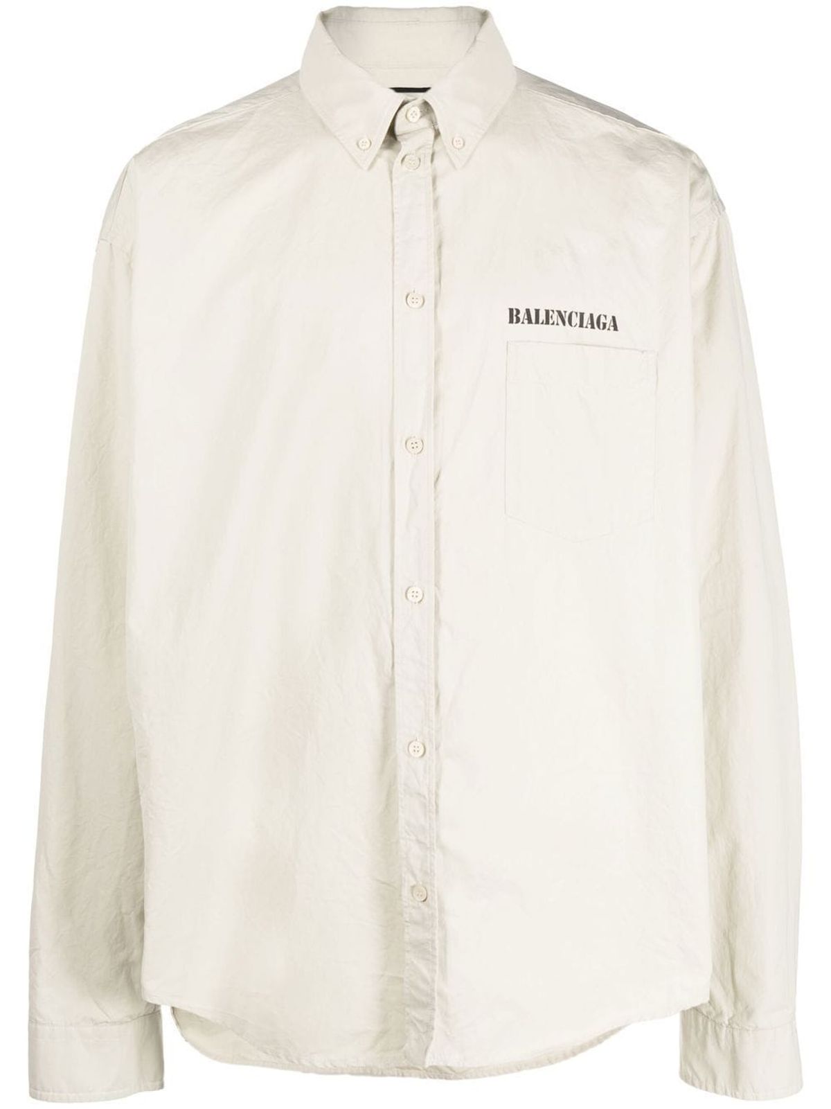 Balenciaga Logo-print Long-sleeved Shirt | WHAT’S ON THE STAR?