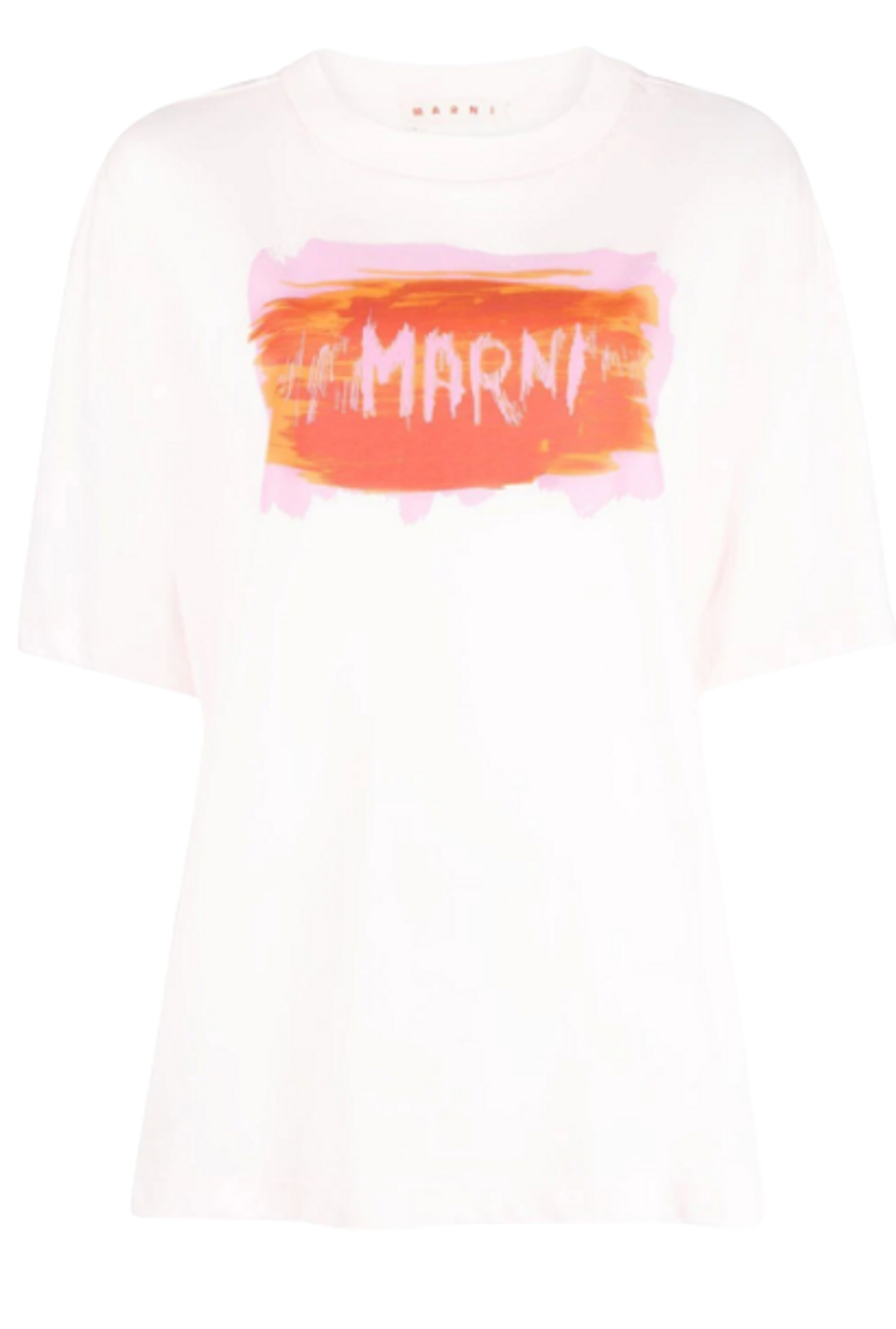 Marni Logo Print Pink Short Sleeve T-Shirt | WHAT’S ON THE STAR?
