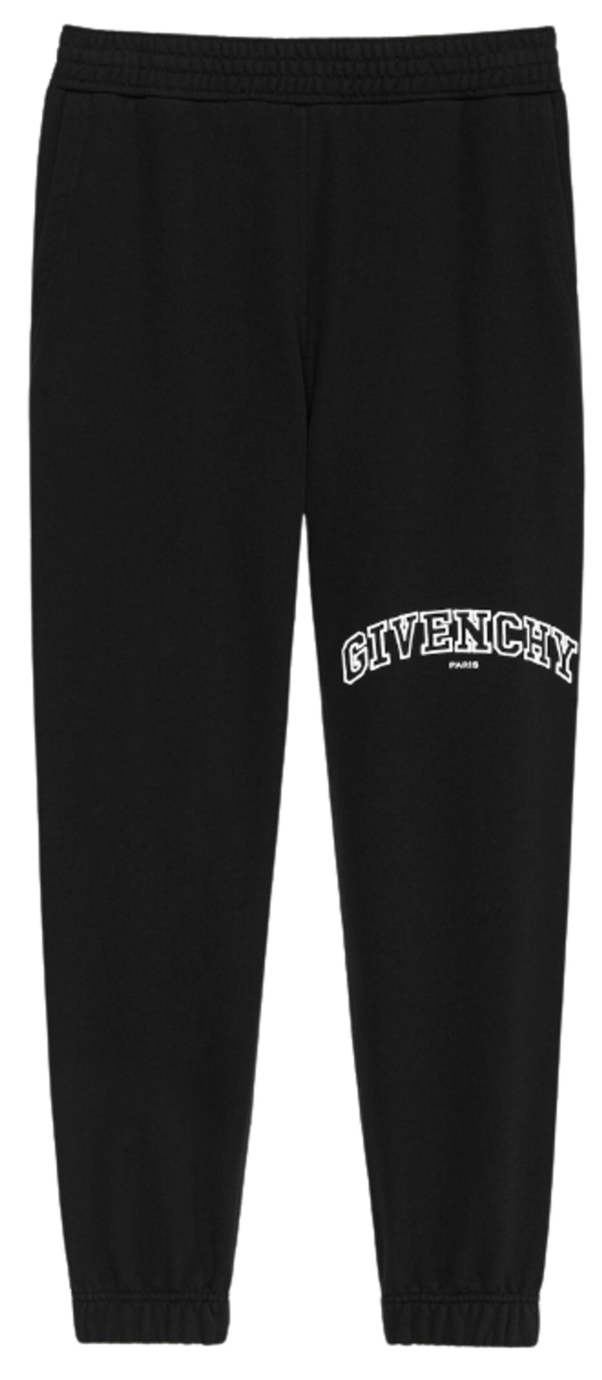 Givenchy Embroidered Black Fleece Slim Fit Jogger Pants | WHAT’S ON THE STAR?