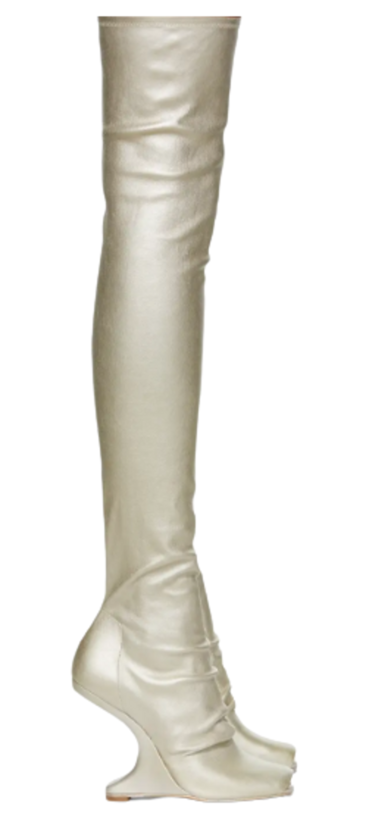 Rick Owens Silver Stretch Cantilever 11 Boots | WHAT’S ON THE STAR?
