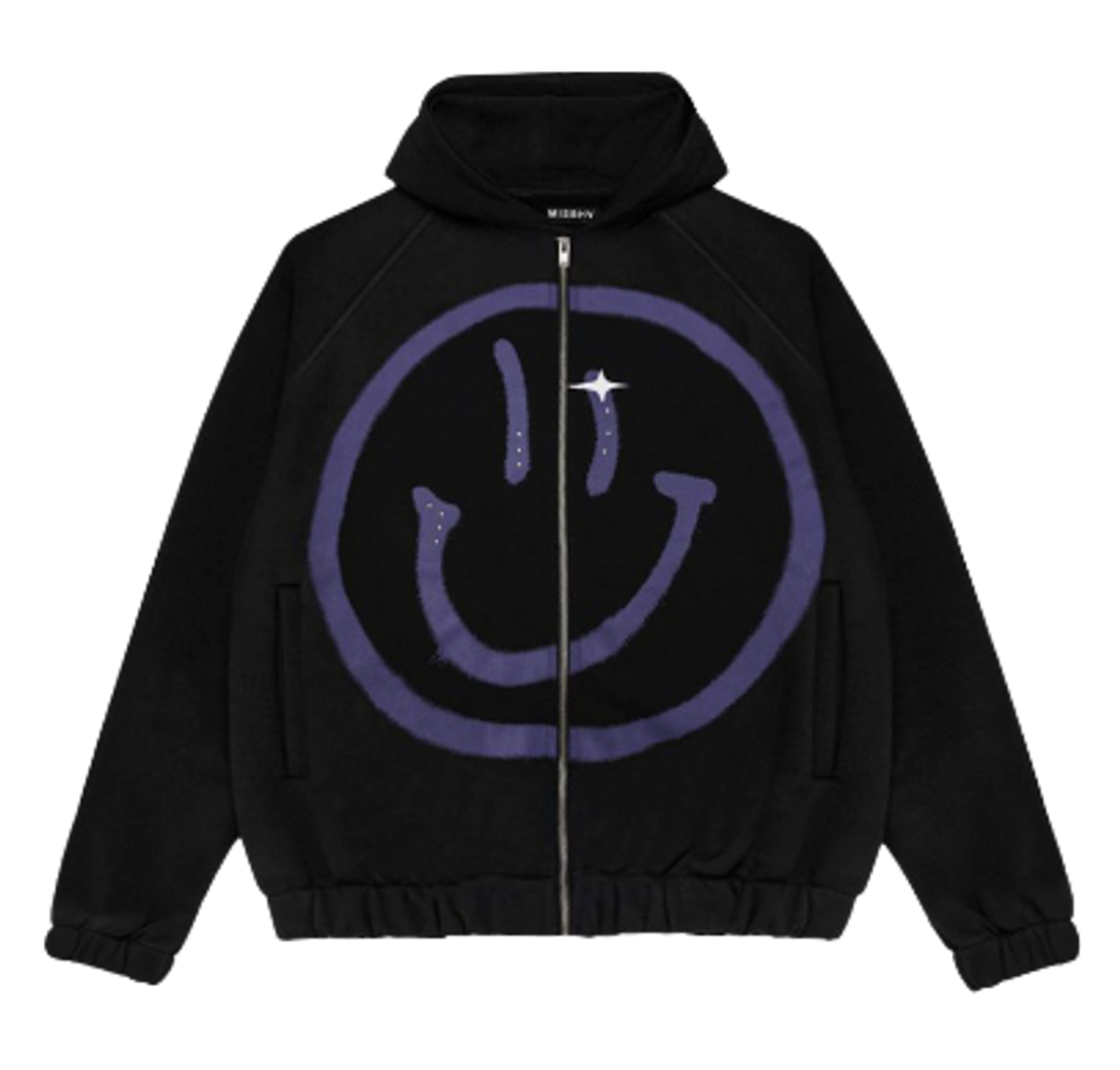 Misbhv Black Giga Smiley Hoodie | WHAT’S ON THE STAR?