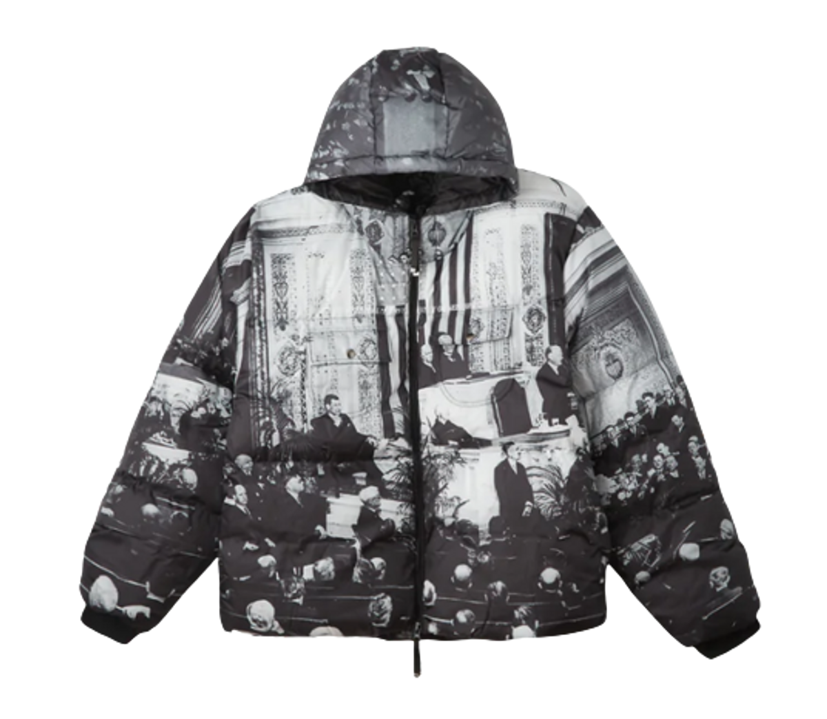 MSFTSrep Anti Federal Reserve Puffer Jacket | WHAT’S ON THE STAR?