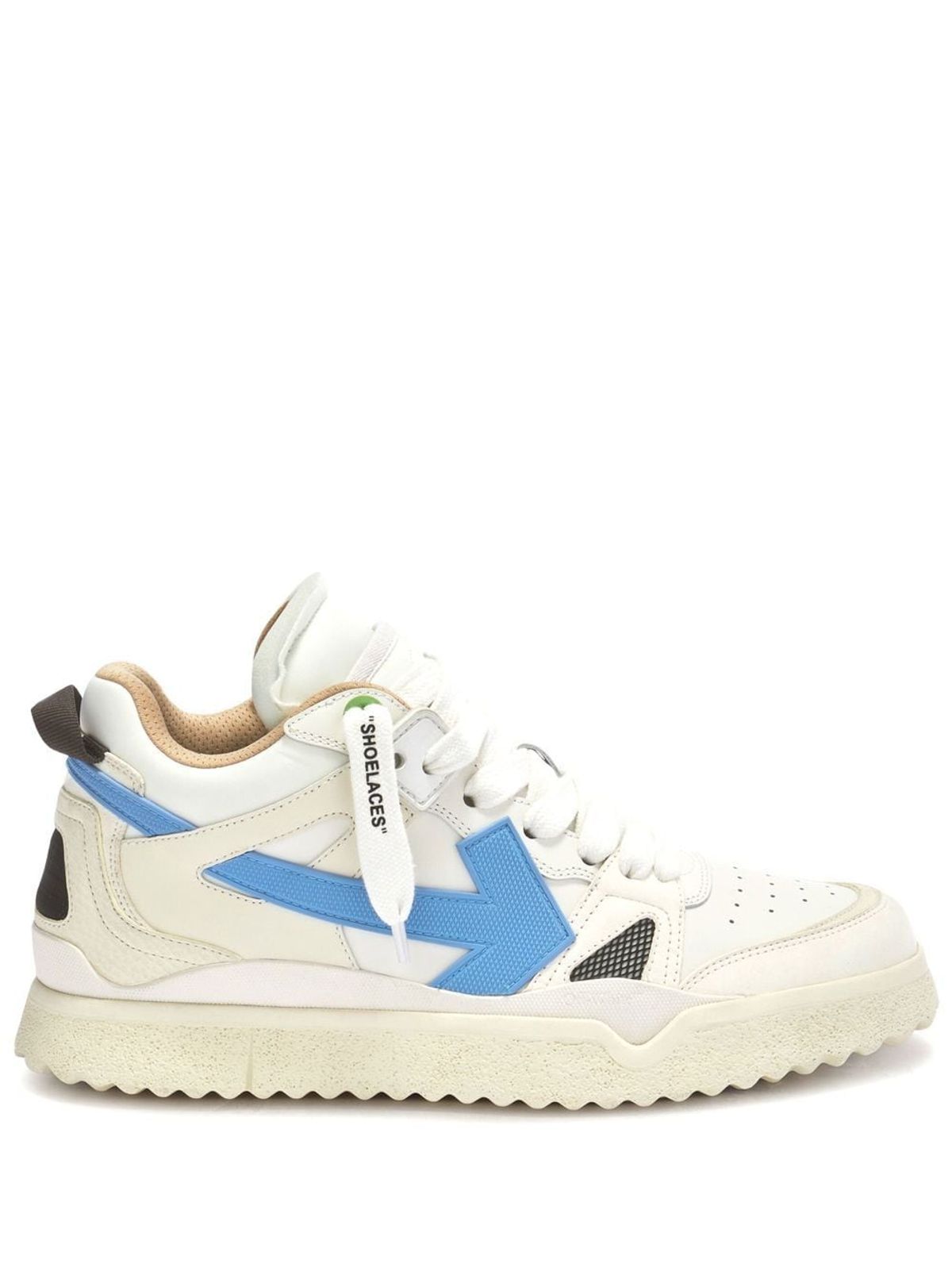 Off-White Sponge Mid-Top White Sneakers | WHAT’S ON THE STAR?
