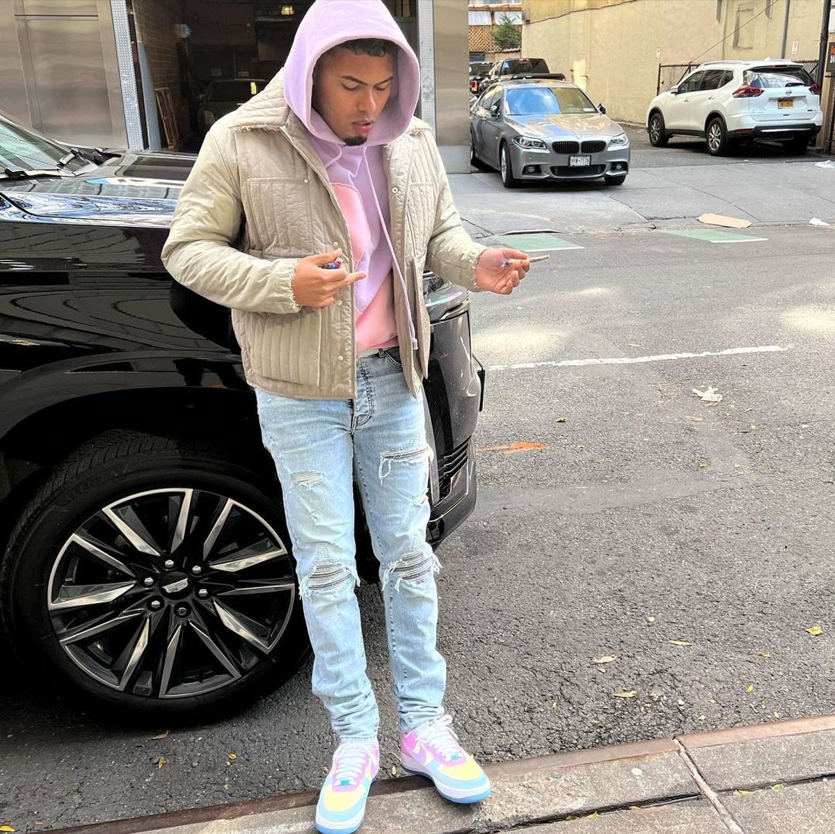 Myke Towers Outfit from January 16, 2023 | WHAT’S ON THE STAR?