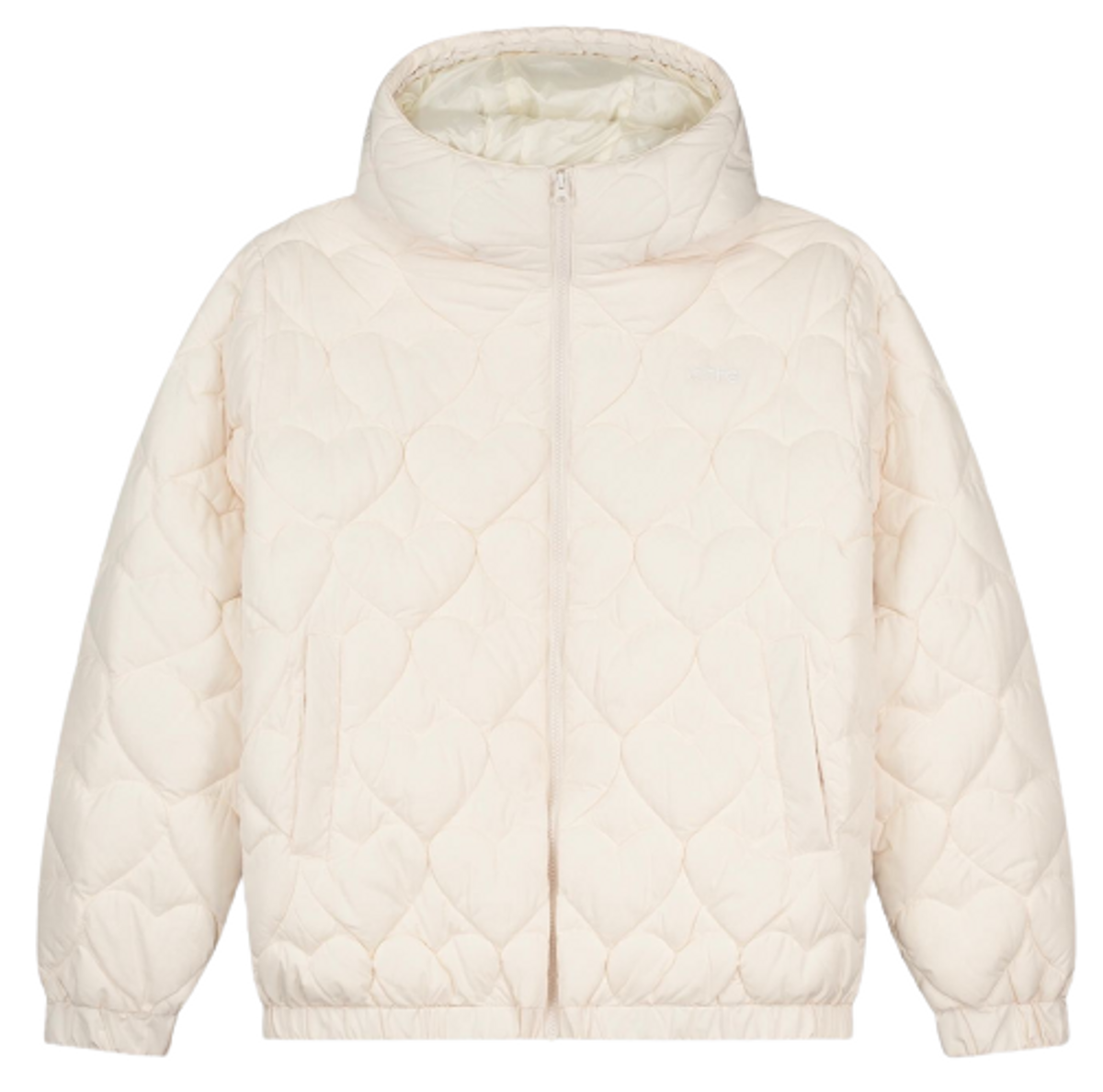 Arte Antwerp Joey Heart Cream Puffer Jacket | WHAT’S ON THE STAR?