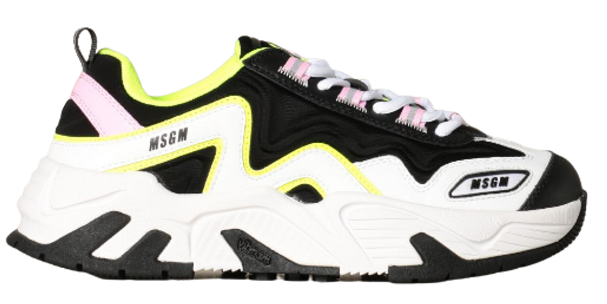 MSGM Leather Black White Sneakers | WHAT’S ON THE STAR?