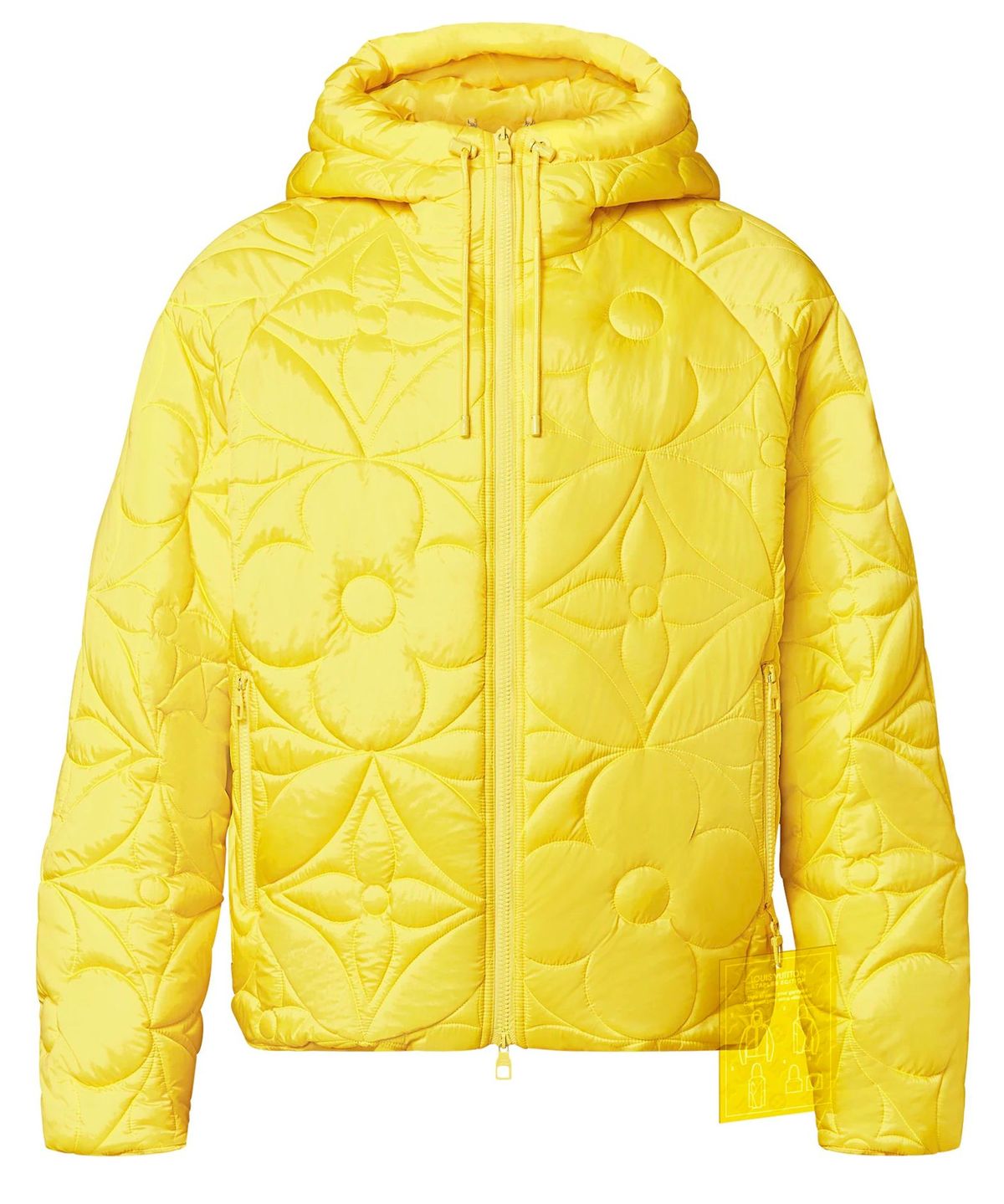 Louis Vuitton LVSE Flower Yellow Quilted Hooded Jacket | WHAT’S ON THE ...