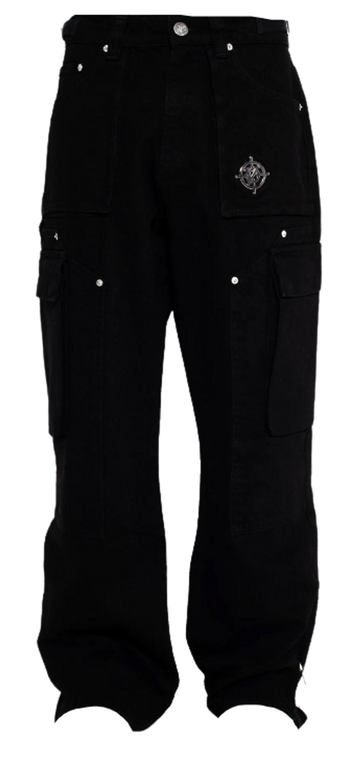 Vicinity Flared Carpenter Black Cargo Pants | WHAT’S ON THE STAR?