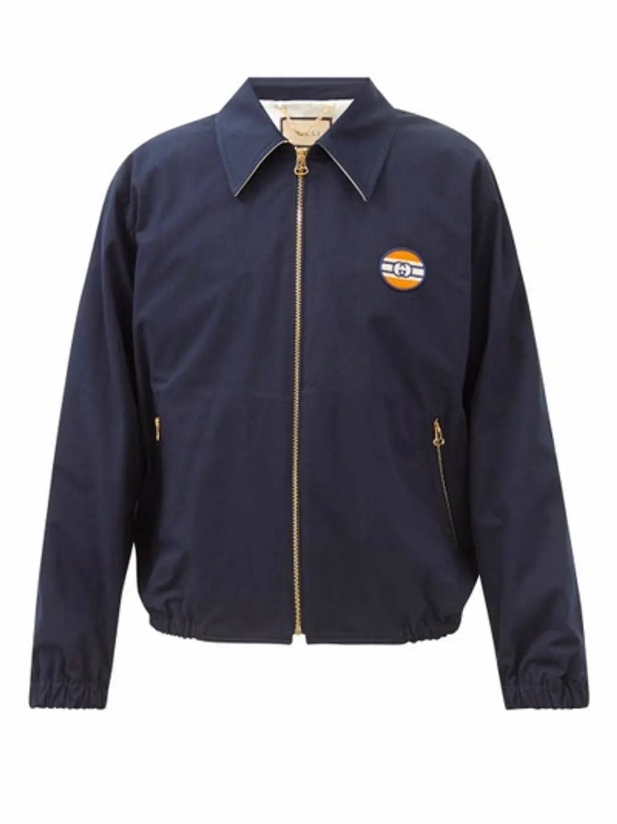 Gucci Navy Cotton & Nylon Ripstop Zip Jacket | WHAT’S ON THE STAR?