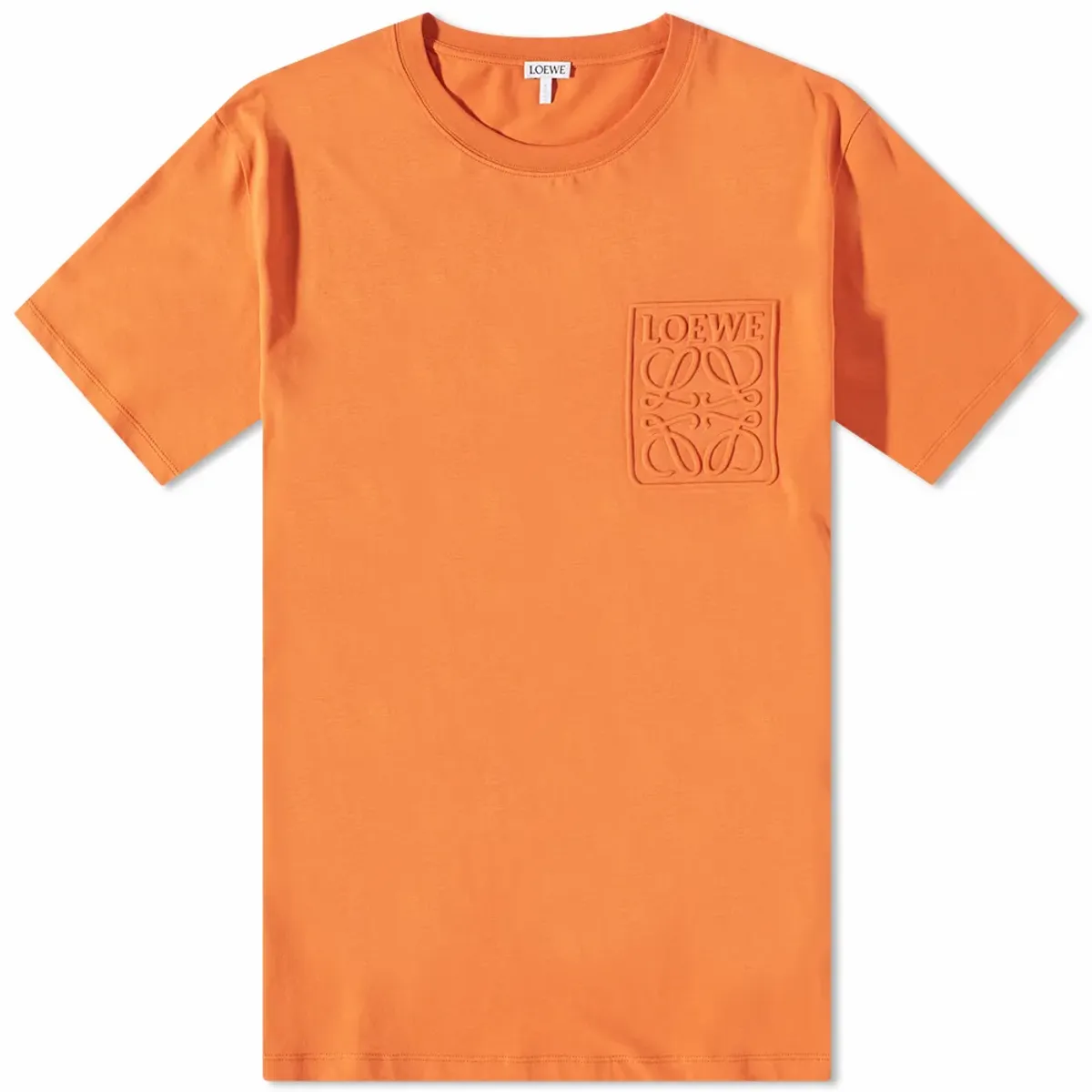 Loewe Loewe Debossed Anagram Orange T-Shirt | WHAT’S ON THE STAR?