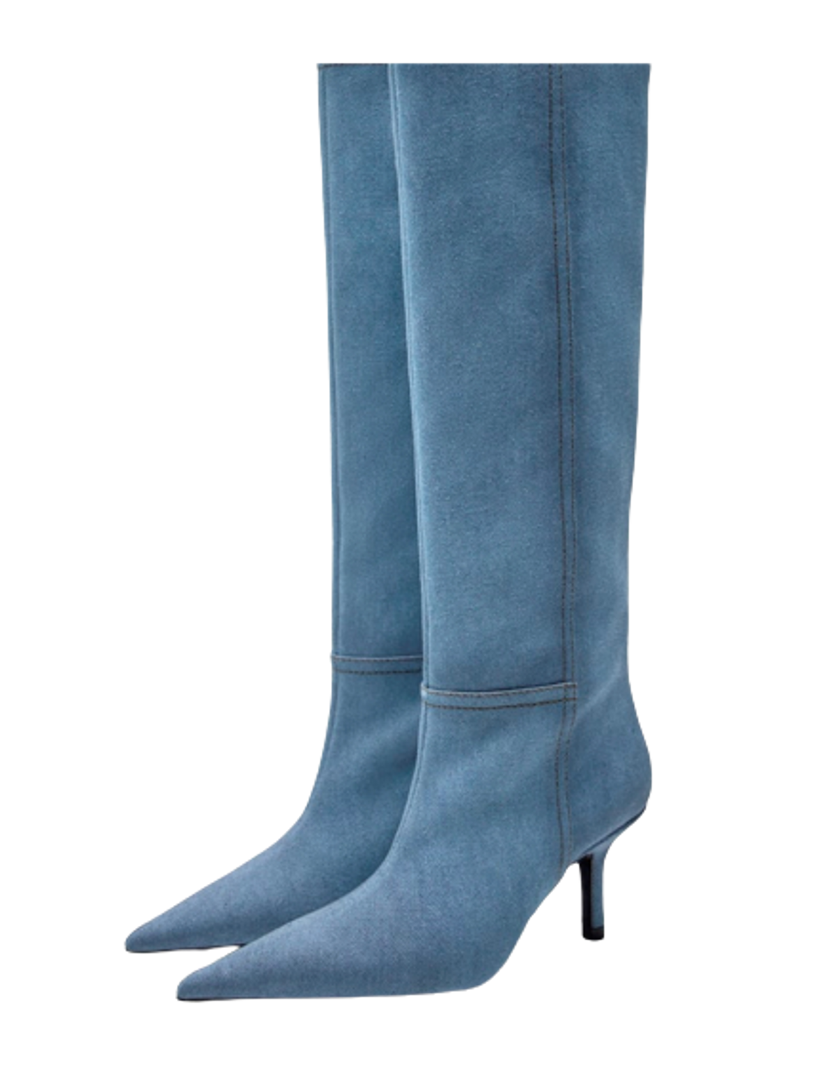 Zara Knee High Denim Boots | WHAT’S ON THE STAR?