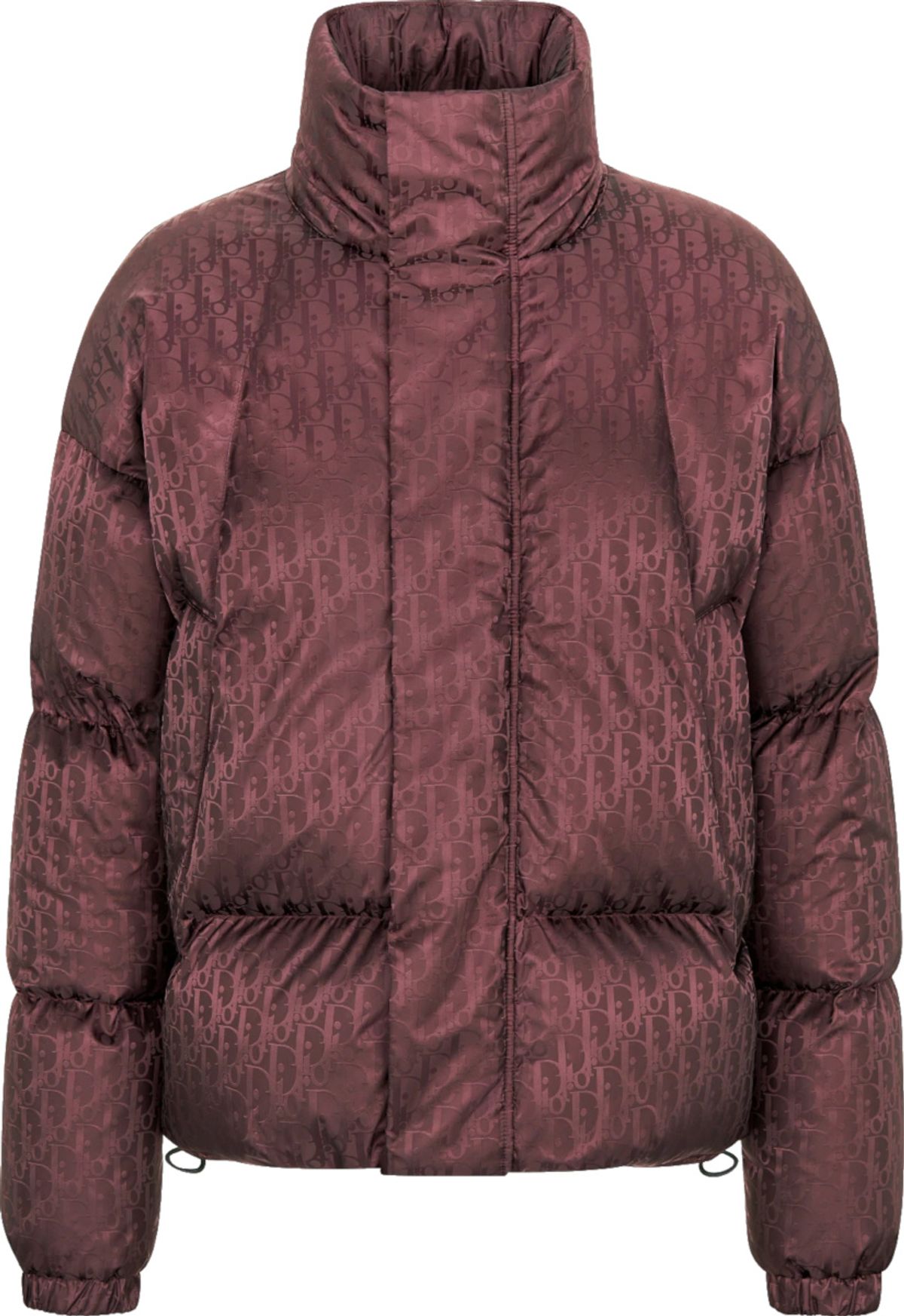 Dior Burgundy Oblique Oversized Puffer Jacket | WHAT’S ON THE STAR?