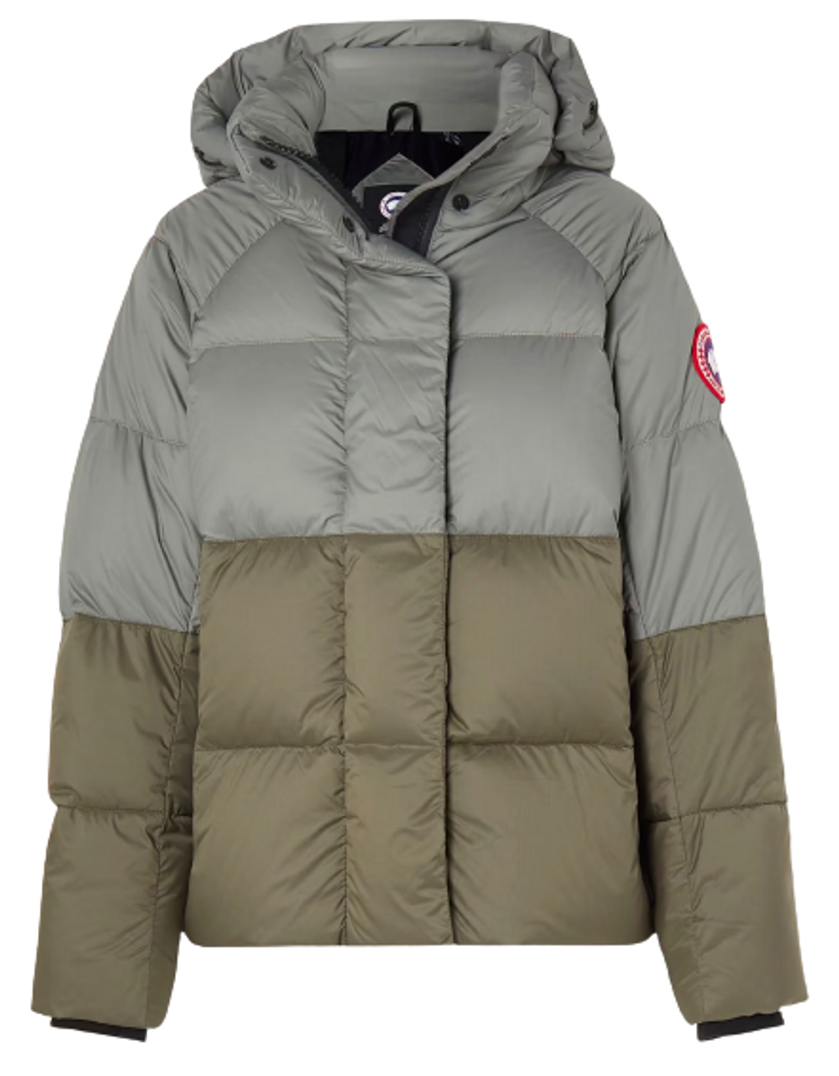 Canada Goose Junction Hooded Quilted Two-Tone Shell Down Jacket | WHAT ...