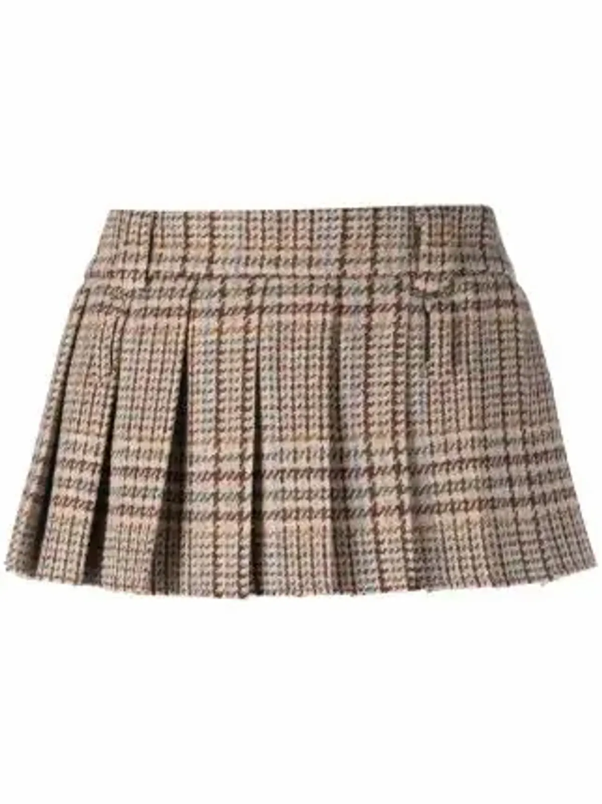 Miu Miu Check-Pattern Pleated Skirt | WHAT’S ON THE STAR?