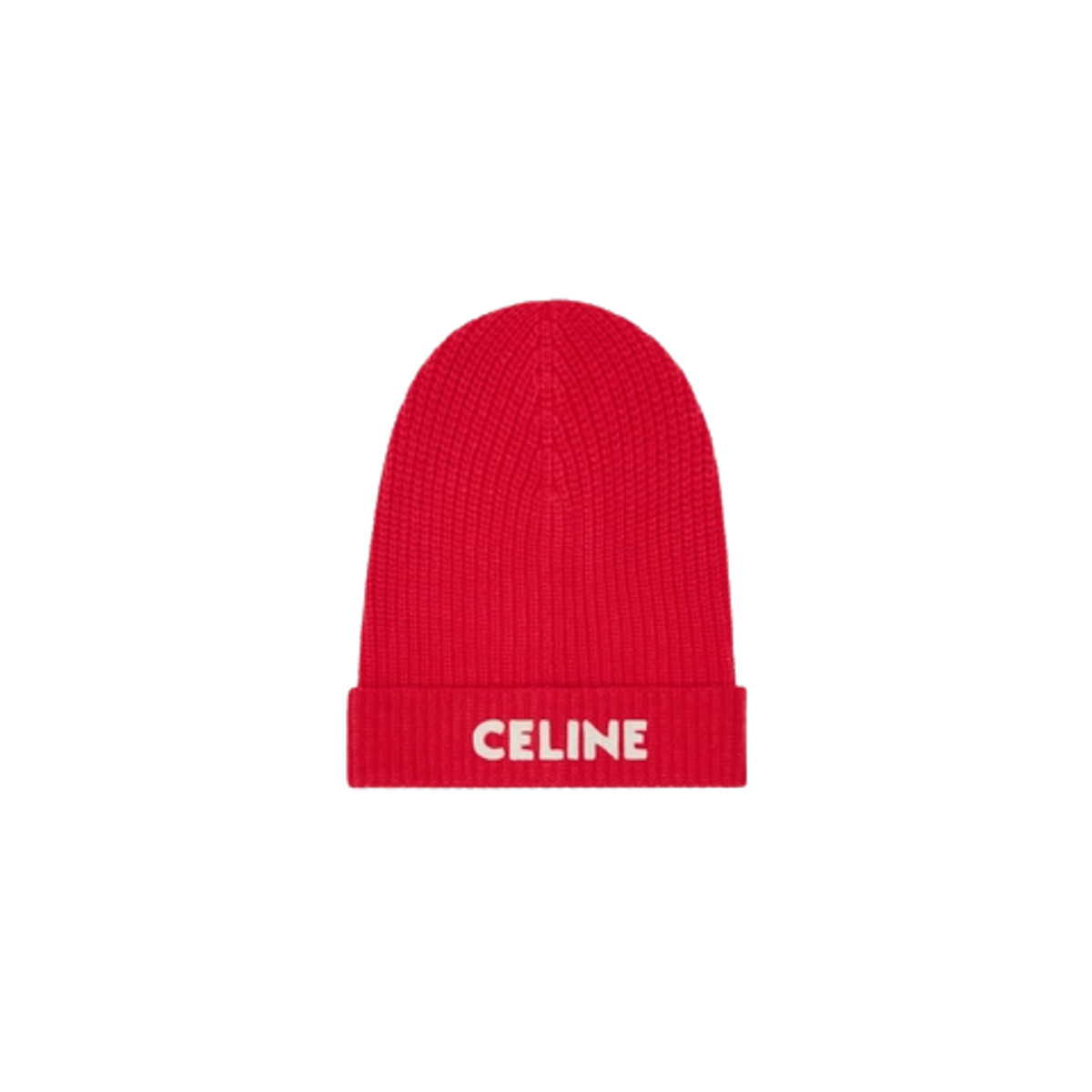 Celine Red Logo-Patch Beanie | WHAT’S ON THE STAR?