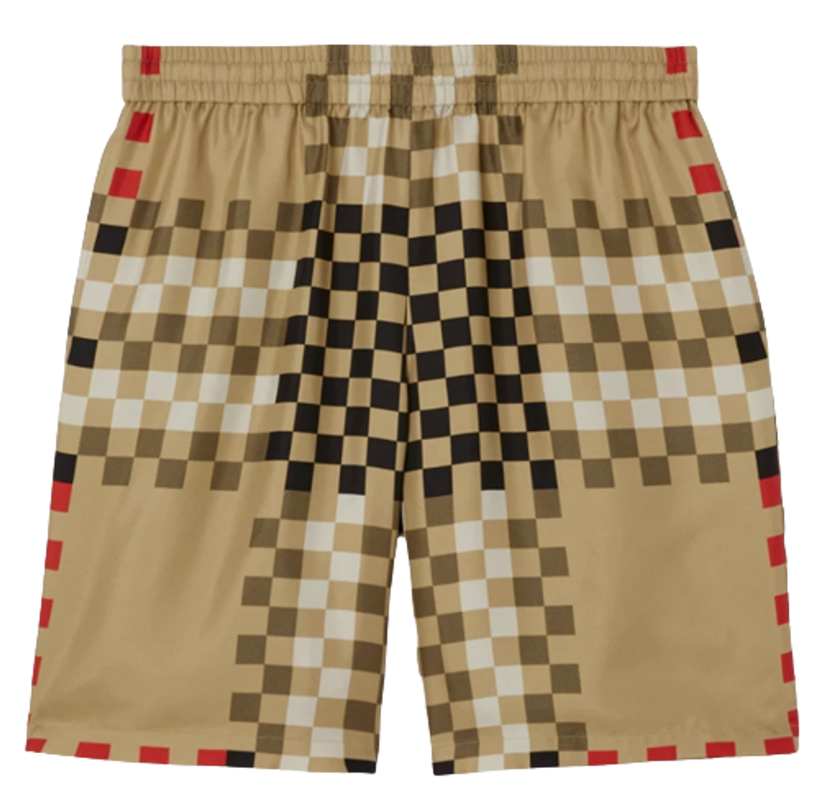 Burberry Pixel Check Silk Shorts | WHAT’S ON THE STAR?