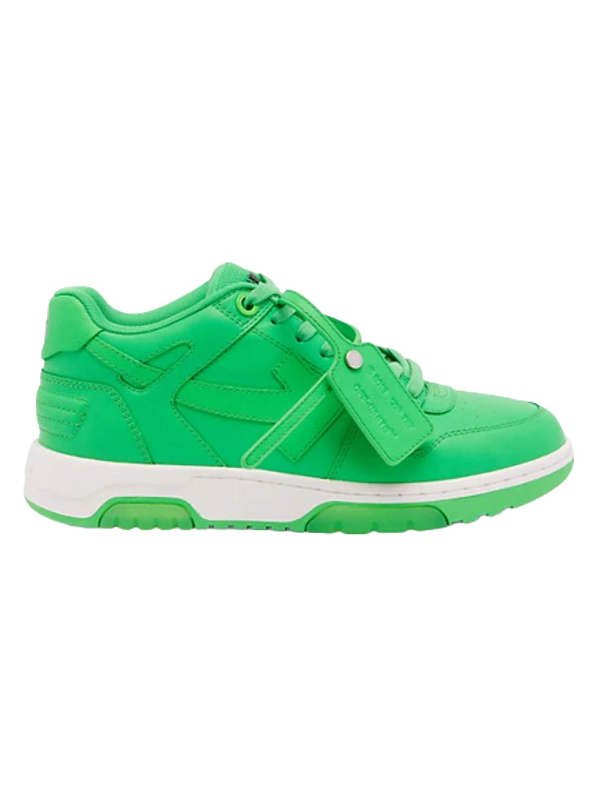 Off-White Green Leather 'OOO' Sneakers | WHAT’S ON THE STAR?