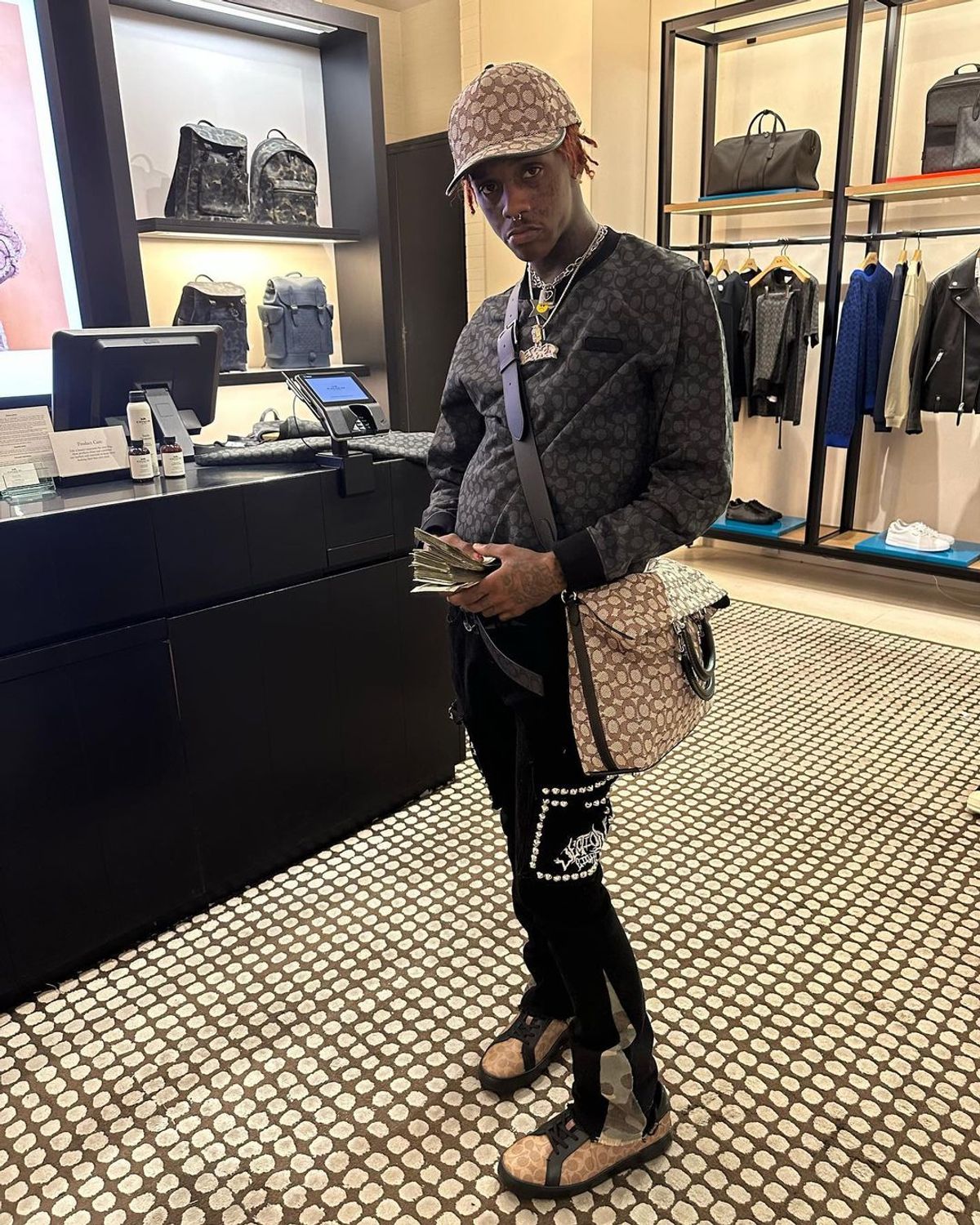 Famous Dex Outfit from March 4, 2023 | WHAT’S ON THE STAR?