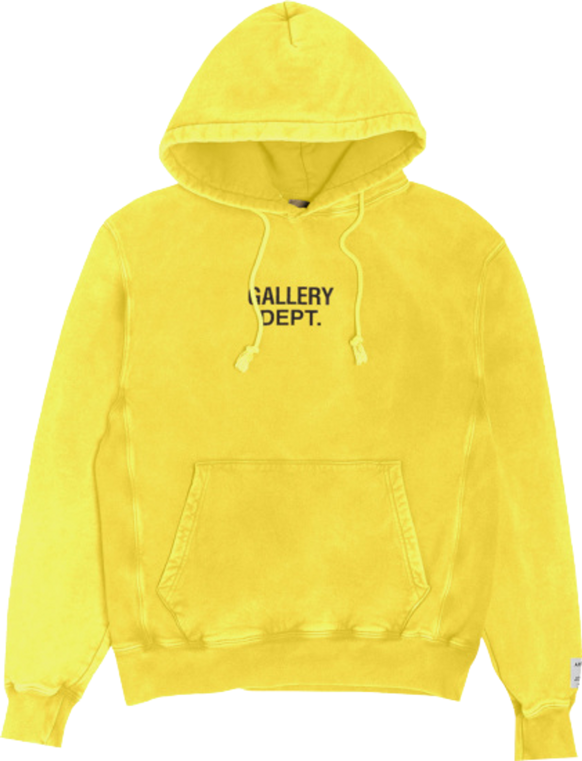 Gallery Dept. Yellow Sun-Faded Logo Hoodie | WHAT’S ON THE STAR?