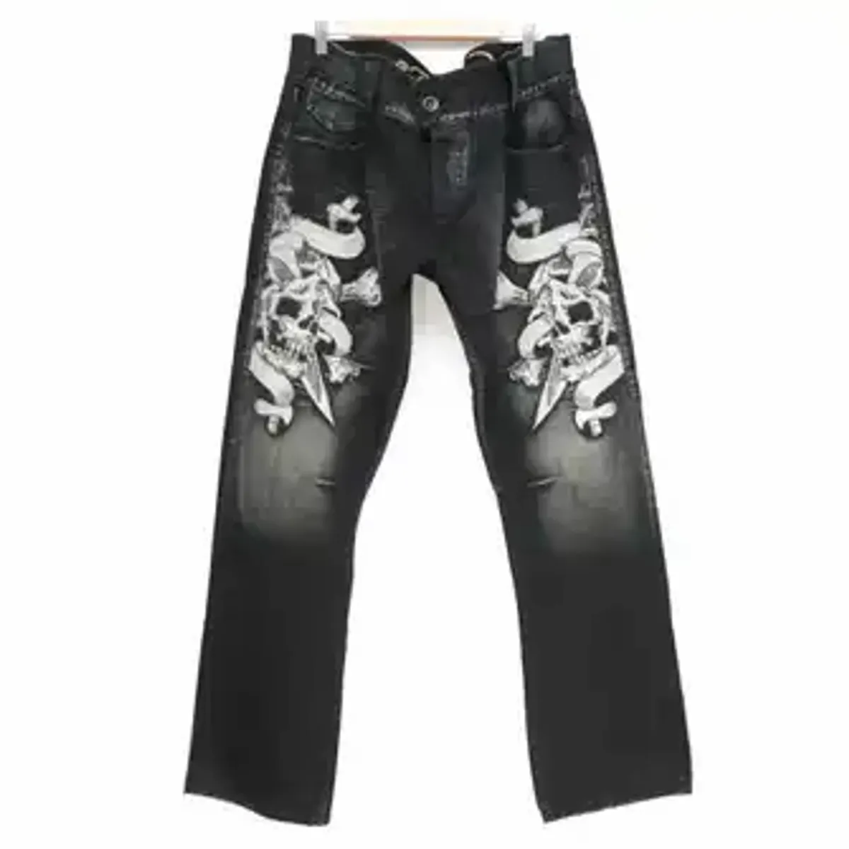 Ed Hardy Black Rhinestone Skull Jeans | WHAT’S ON THE STAR?