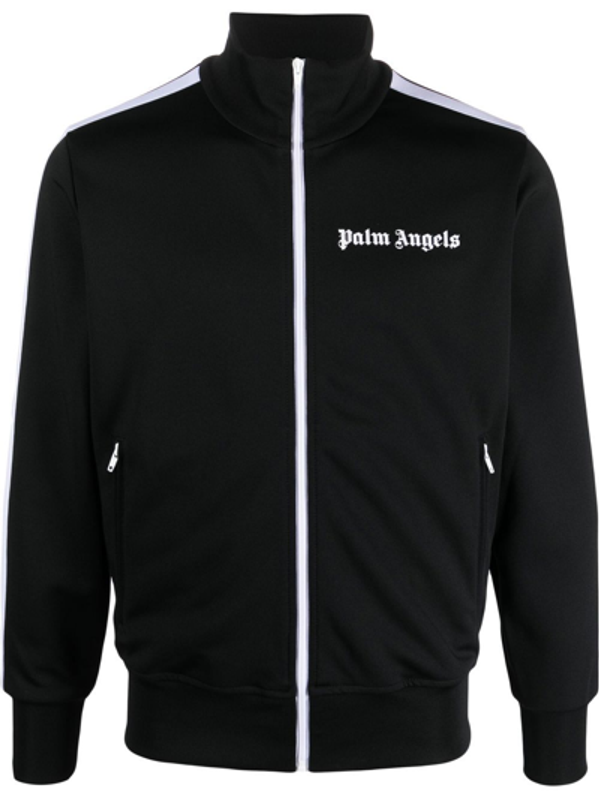 Palm Angels Black Logo-Print Track Jacket | WHAT’S ON THE STAR?