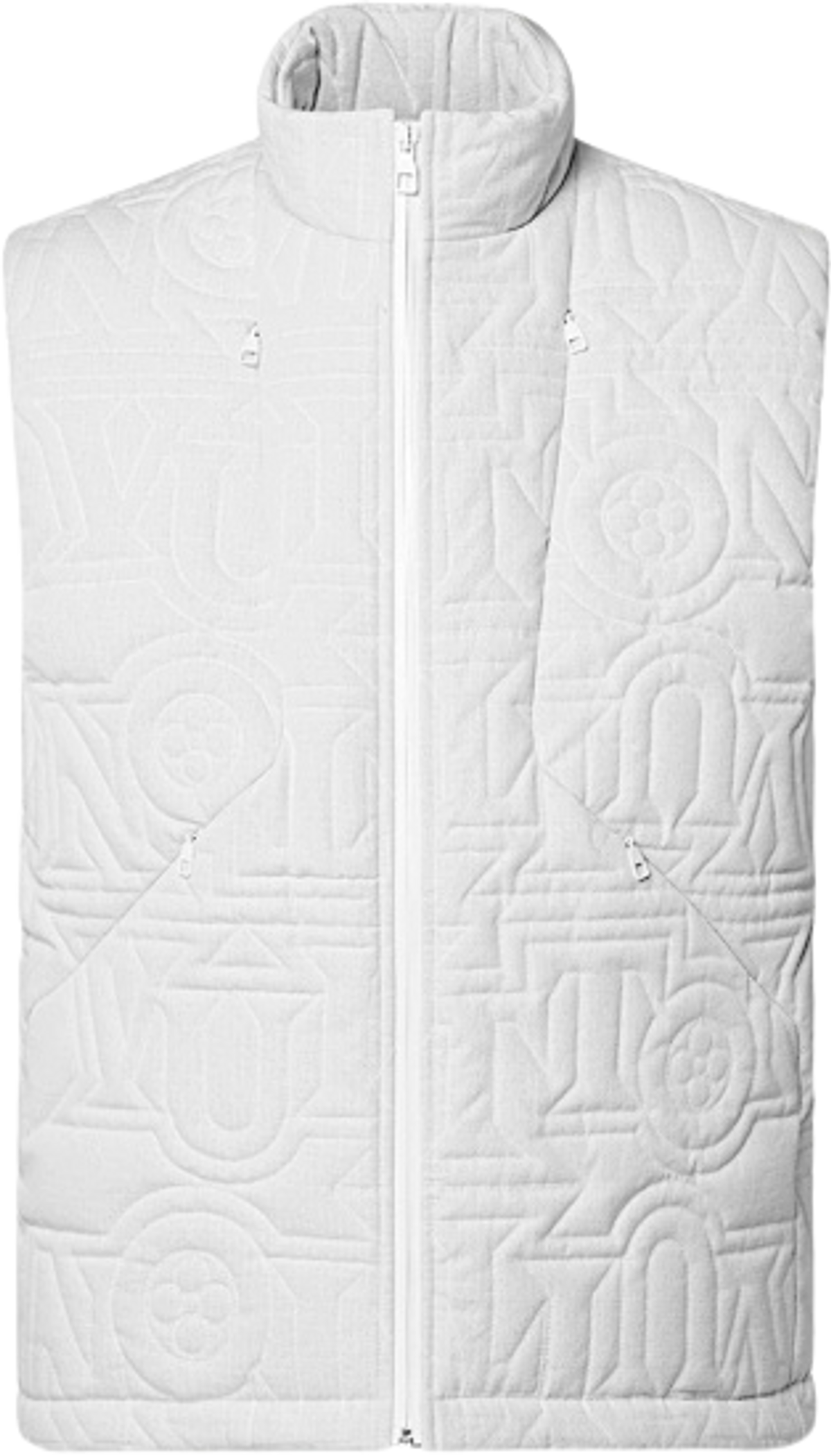Louis Vuitton White Vuitton-Quilted Down Vest | WHAT’S ON THE STAR?