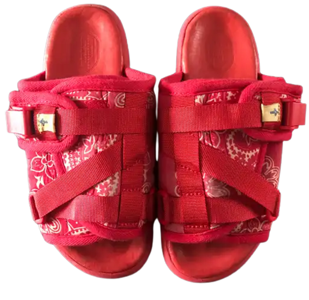 Visvim Red Paisley Bandana Christo Sandals | WHAT’S ON THE STAR?
