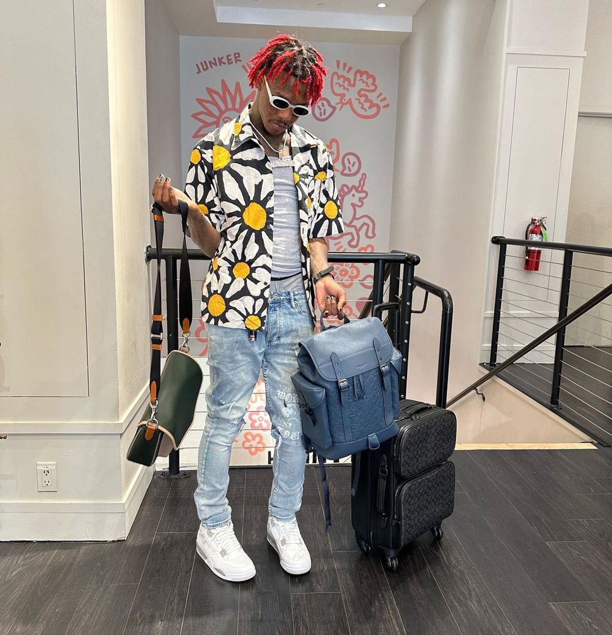 Famous Dex Outfit from March 29, 2023 | WHAT’S ON THE STAR?