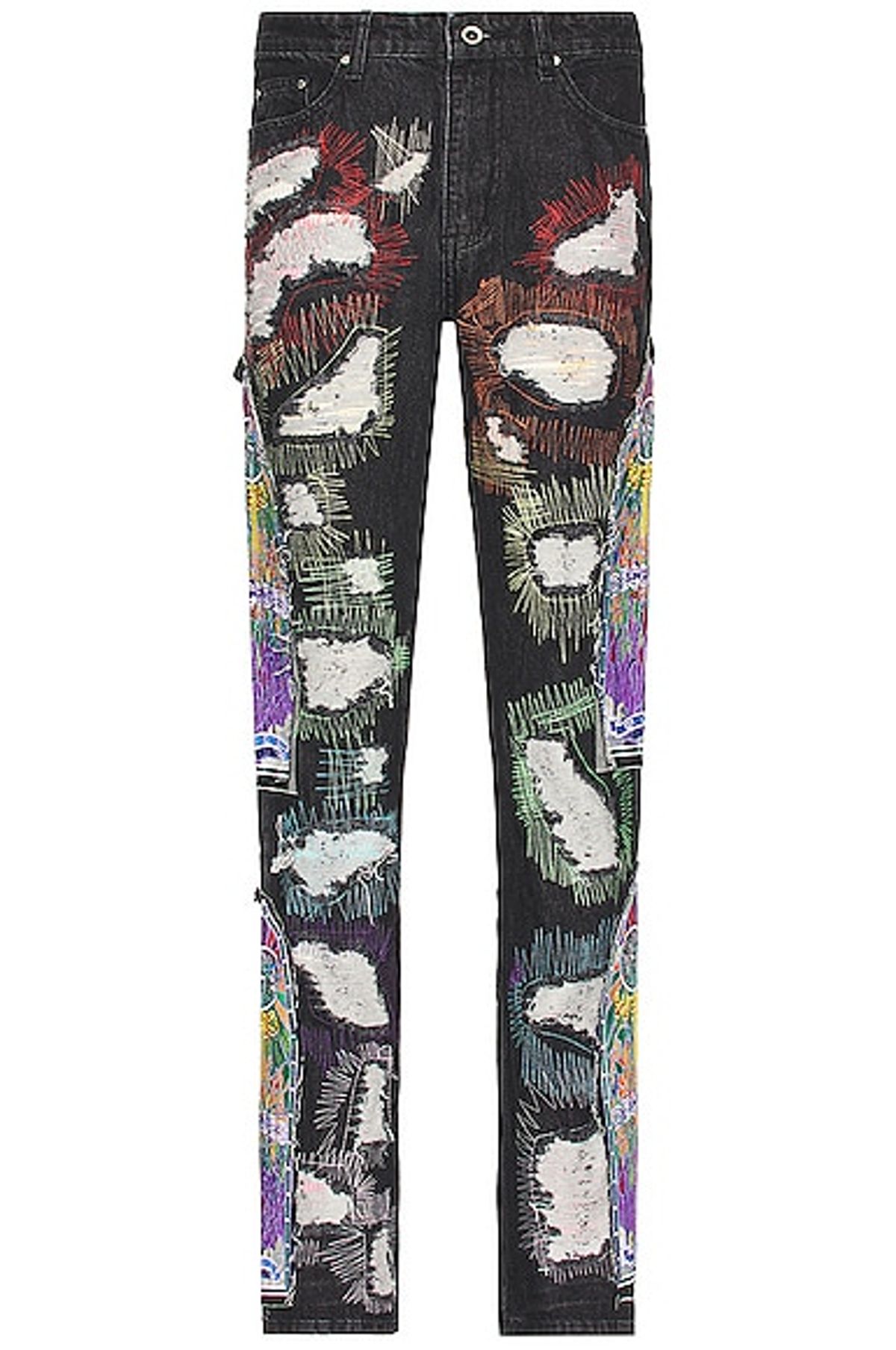 Who Decides War Black Distressed 'ROYGBIV Fusion' Jeans | WHAT’S ON THE ...