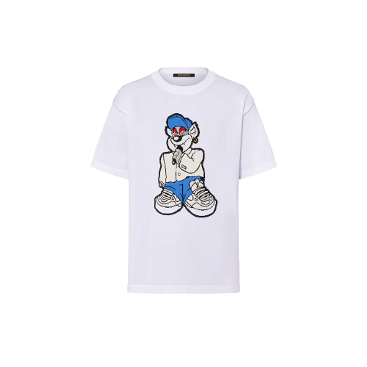 Louis Vuitton White Cartoon Rapper T-Shirt | WHAT’S ON THE STAR?