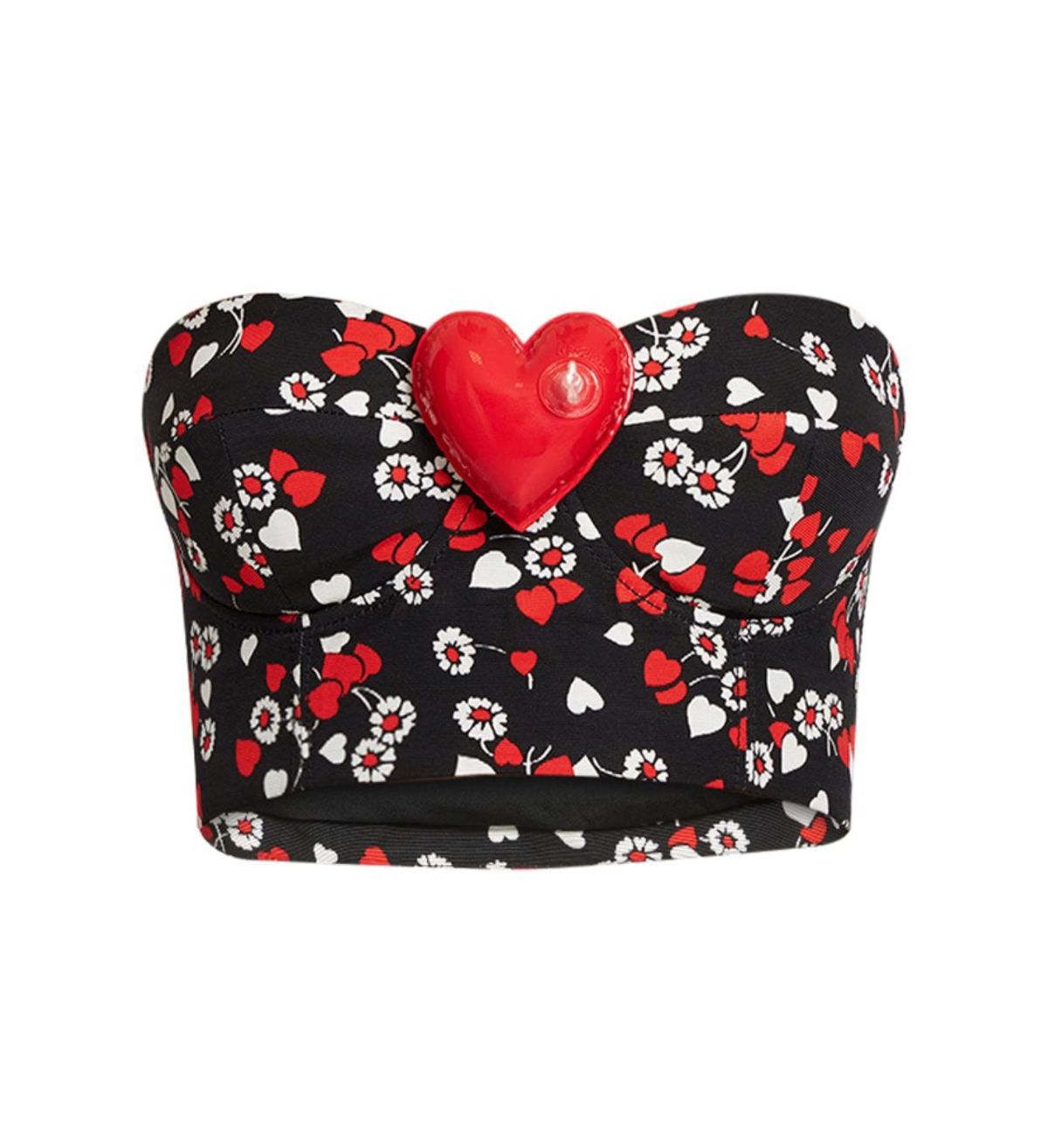 Moschino Print Heart Crop Top | WHAT’S ON THE STAR?