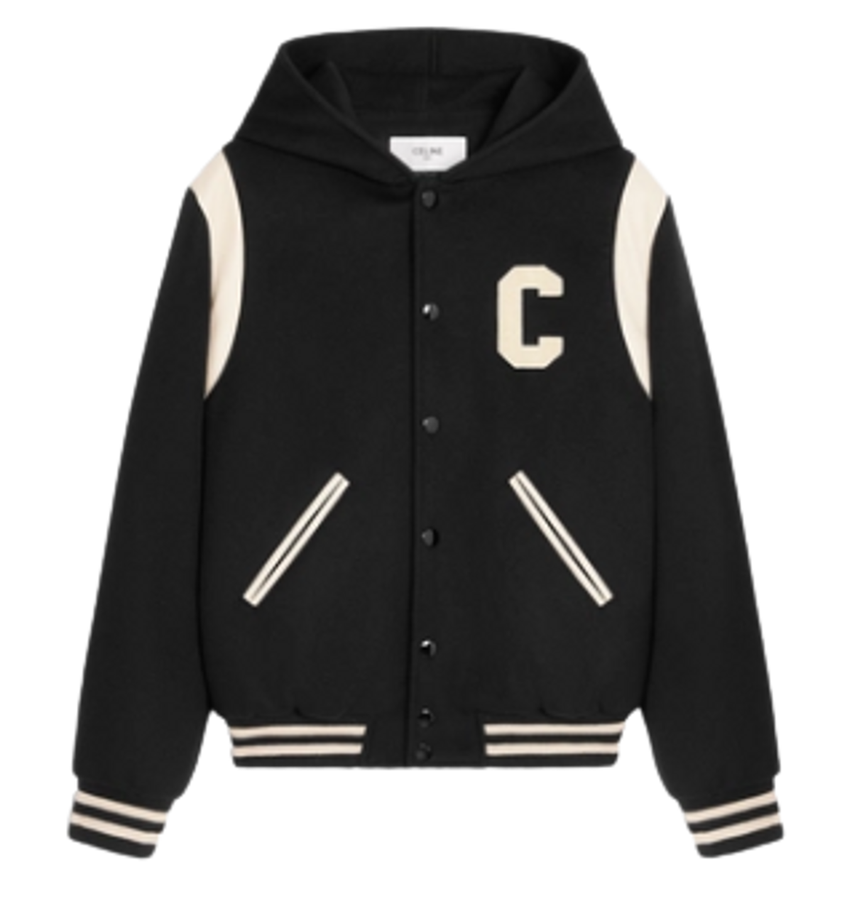 Celine Hooded Black Teddy Jacket | WHAT’S ON THE STAR?