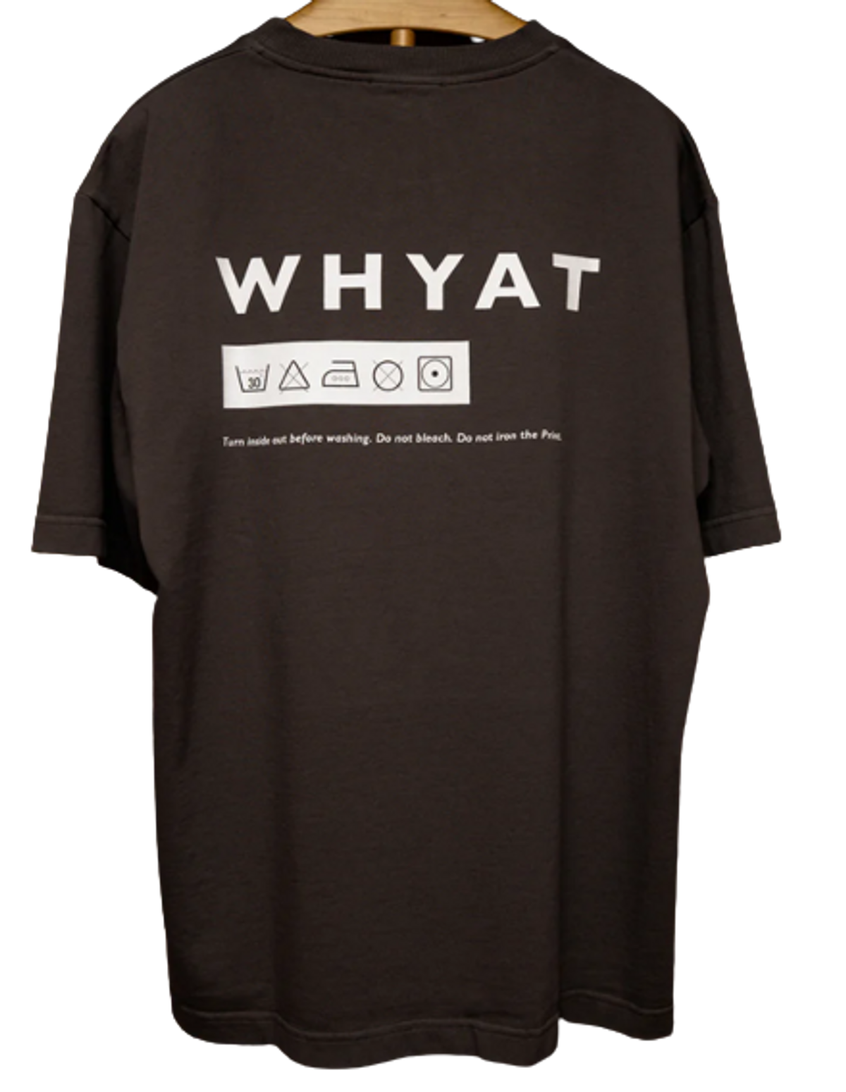 Whyat Black Washed Logo T-Shirt | WHAT’S ON THE STAR?