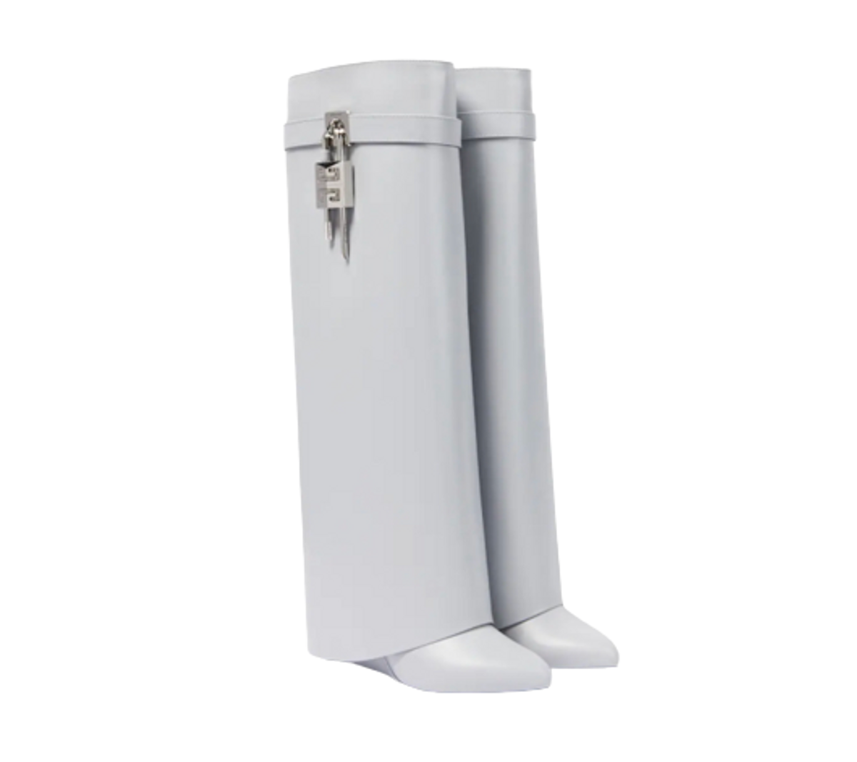 Givenchy Shark Lock Leather Knee-High Boots | WHAT’S ON THE STAR?