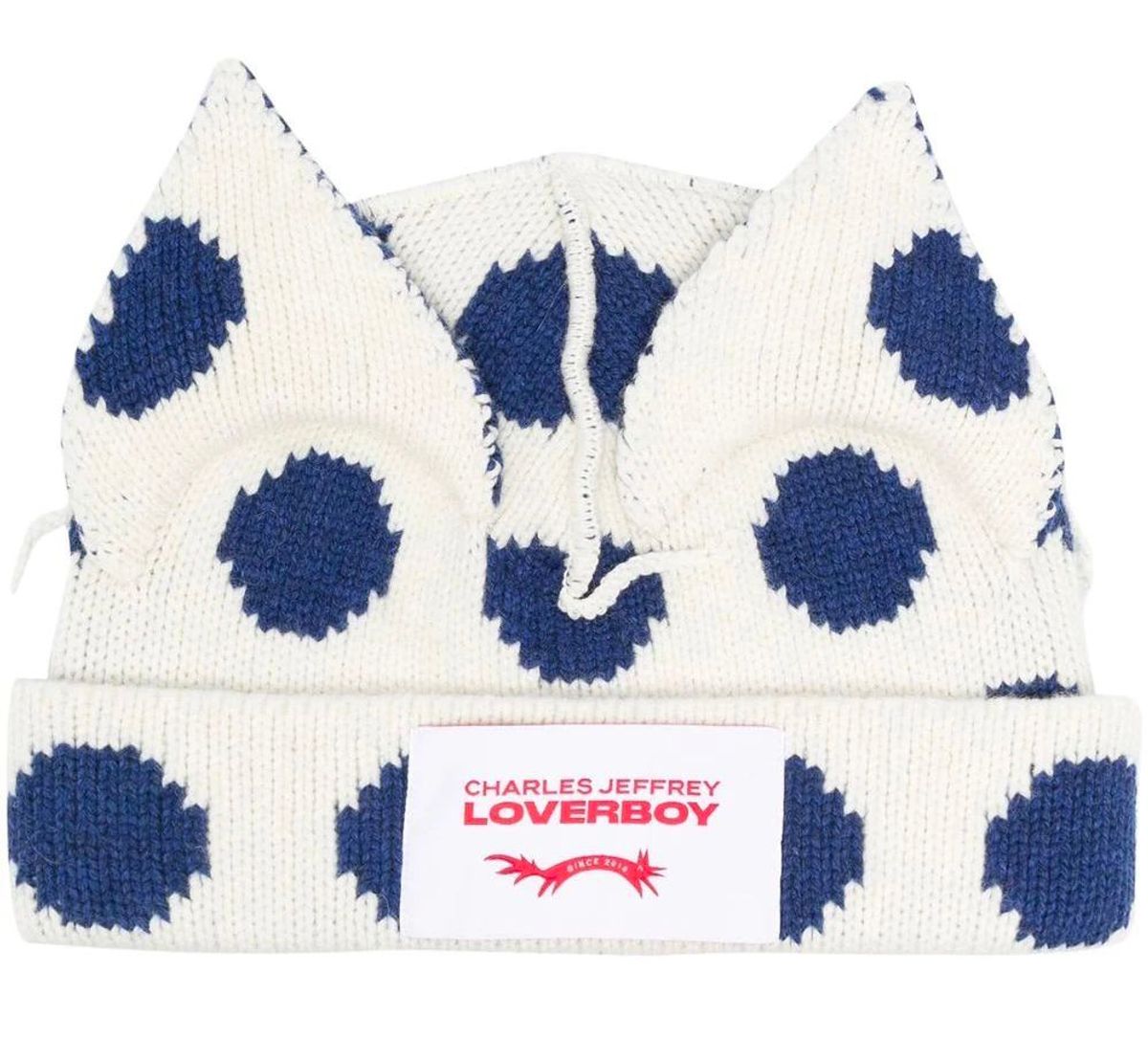 Loverboy by Charles Jeffrey Chunky Ears Knitted Beanie Hat | WHAT’S ON ...