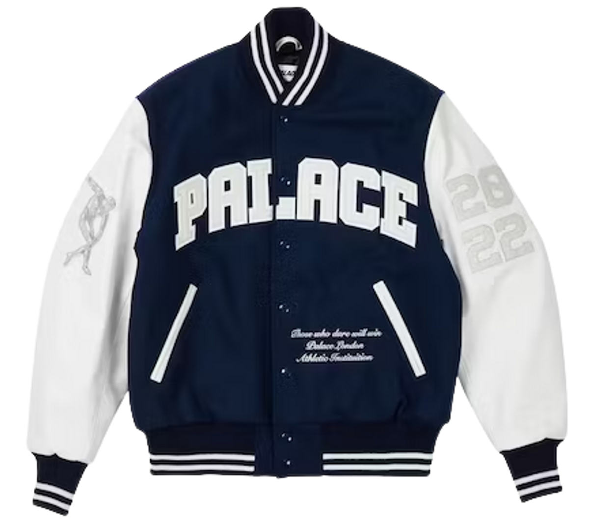 Palace Greek Blue Varsity Jacket | WHAT’S ON THE STAR?