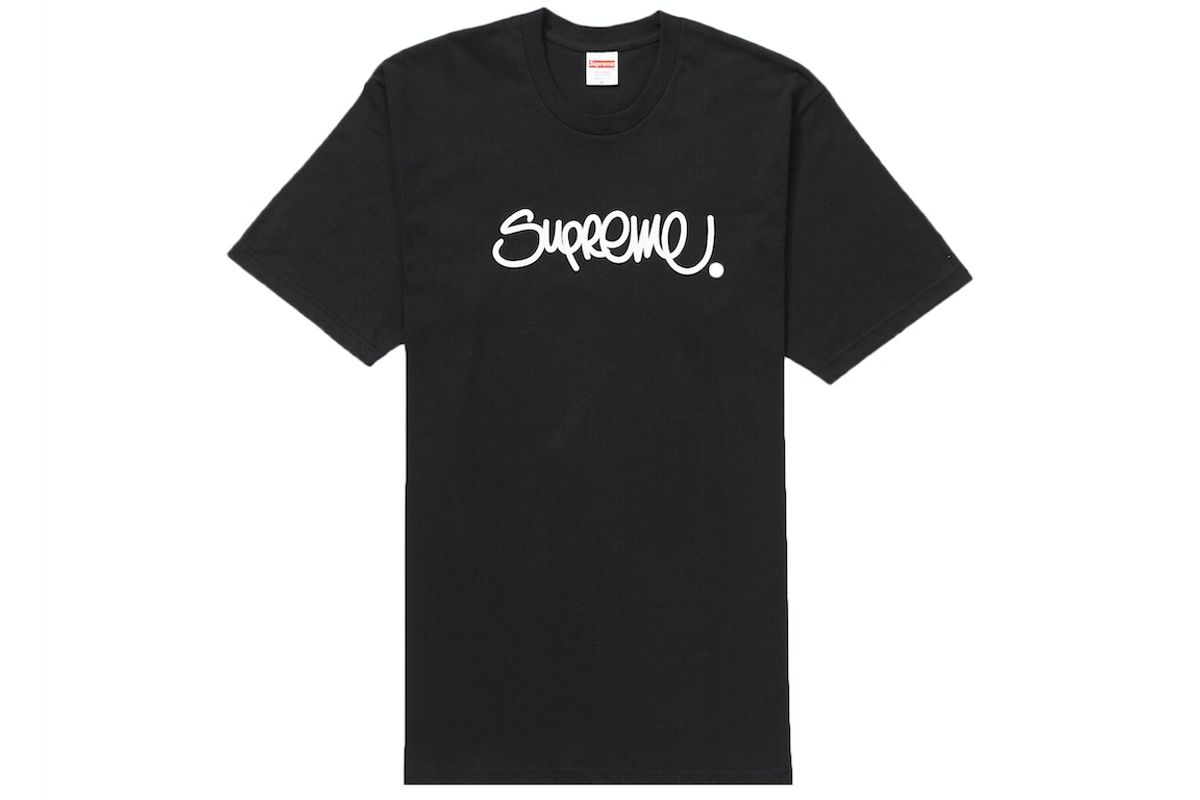 Supreme Handstyle Tee Black | WHAT’S ON THE STAR?