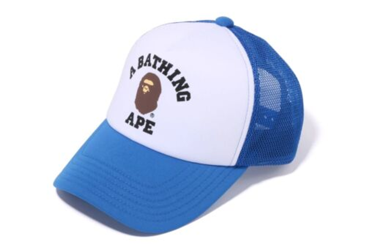 Bape Blue College Mesh Cap | WHAT’S ON THE STAR?