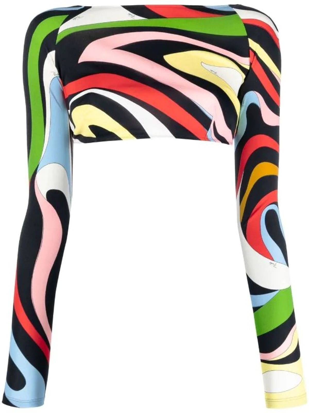 Emilio Pucci Marmo-Print Crop Top | WHAT’S ON THE STAR?