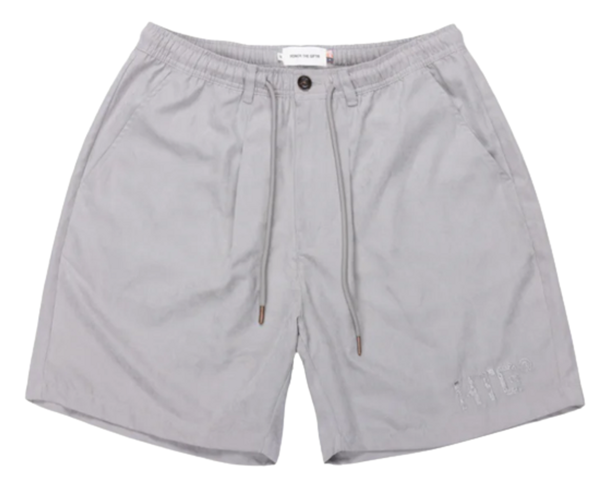 Honor The Gift Grey Brand Poly Shorts | WHAT’S ON THE STAR?