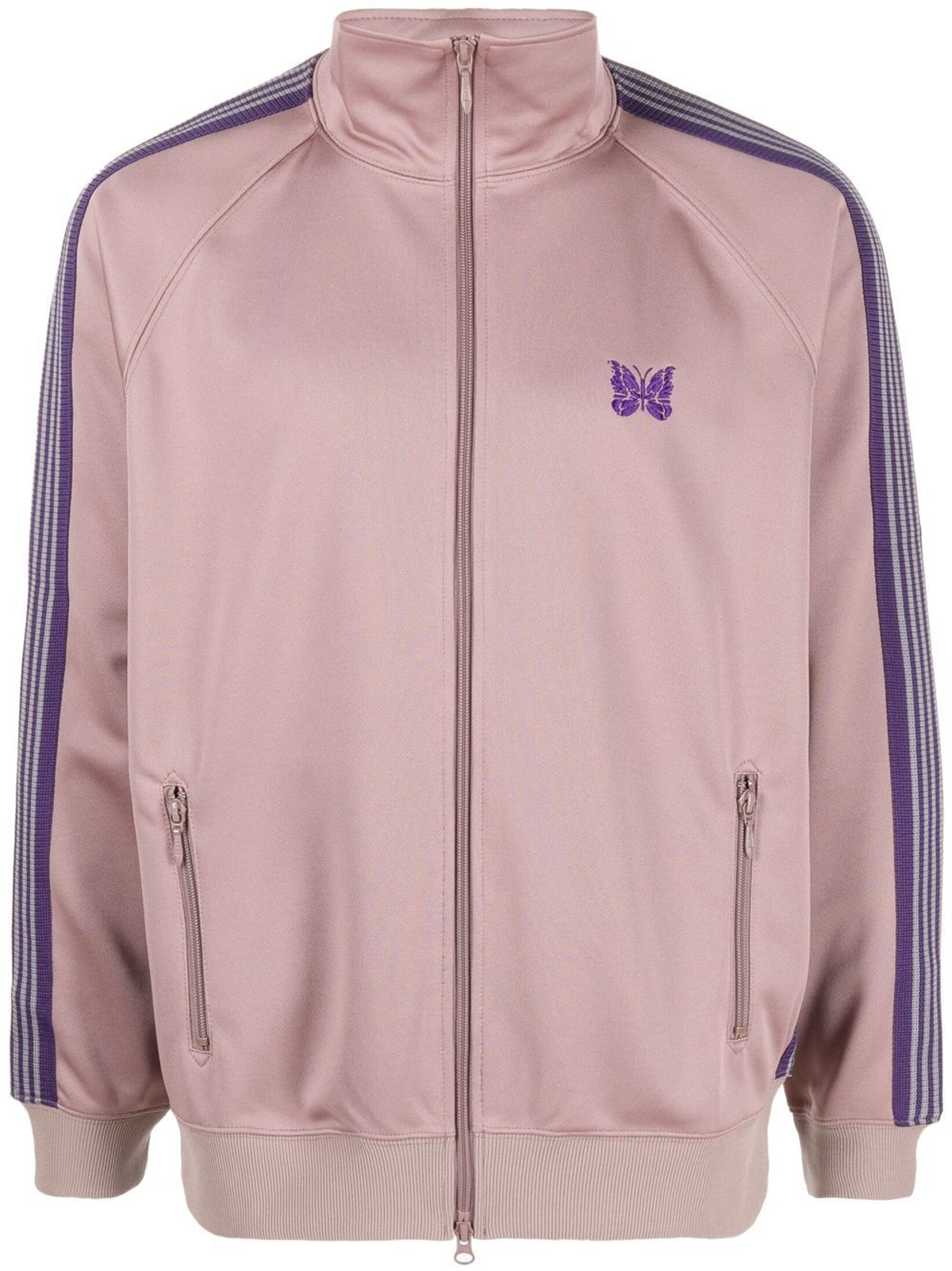 Needles Brown Butterfly Embroidered Zip-up Track Jacket | WHAT’S ON THE ...