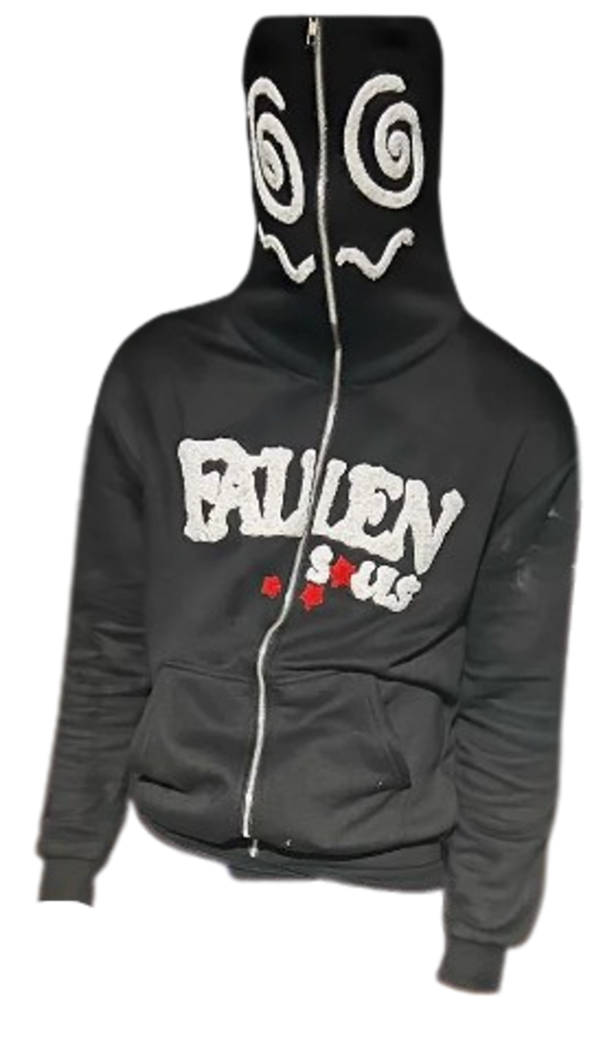 Fallen Souls Black Zip Up Logo Hoodie | WHAT’S ON THE STAR?